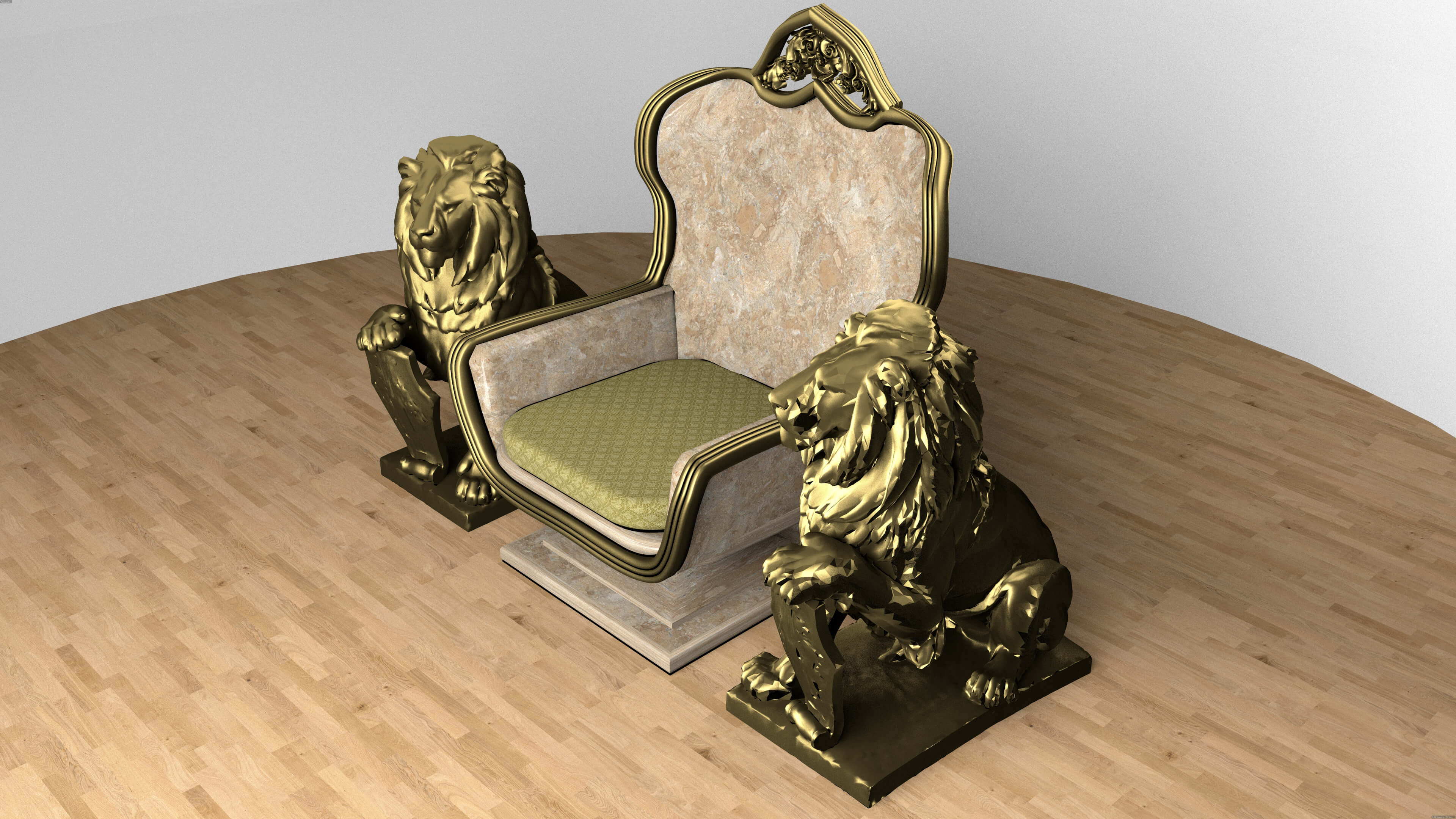 Emperor Throne 8K - 3D Model by Pictorer