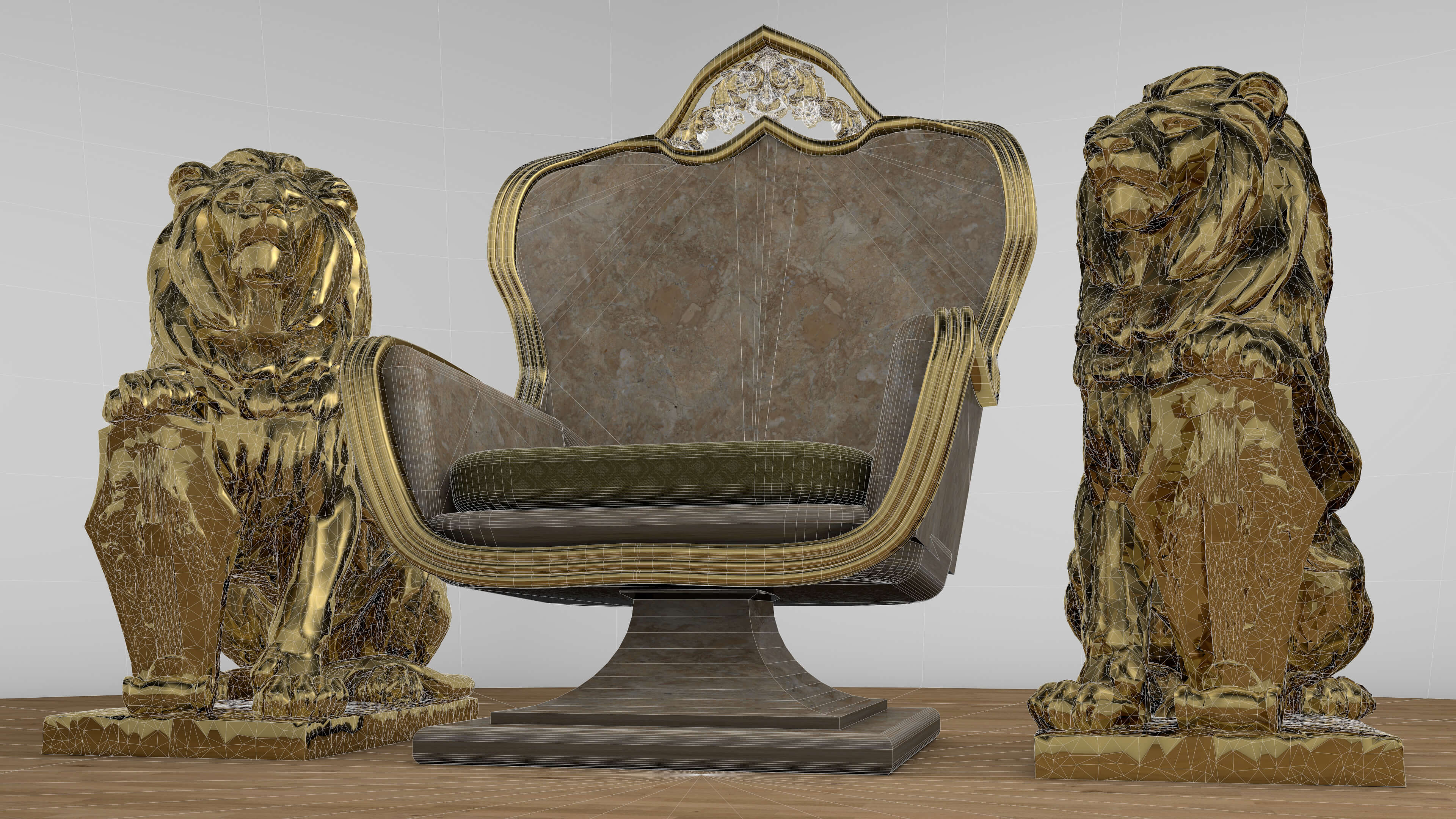 Emperor Throne 8K - 3D Model by Pictorer