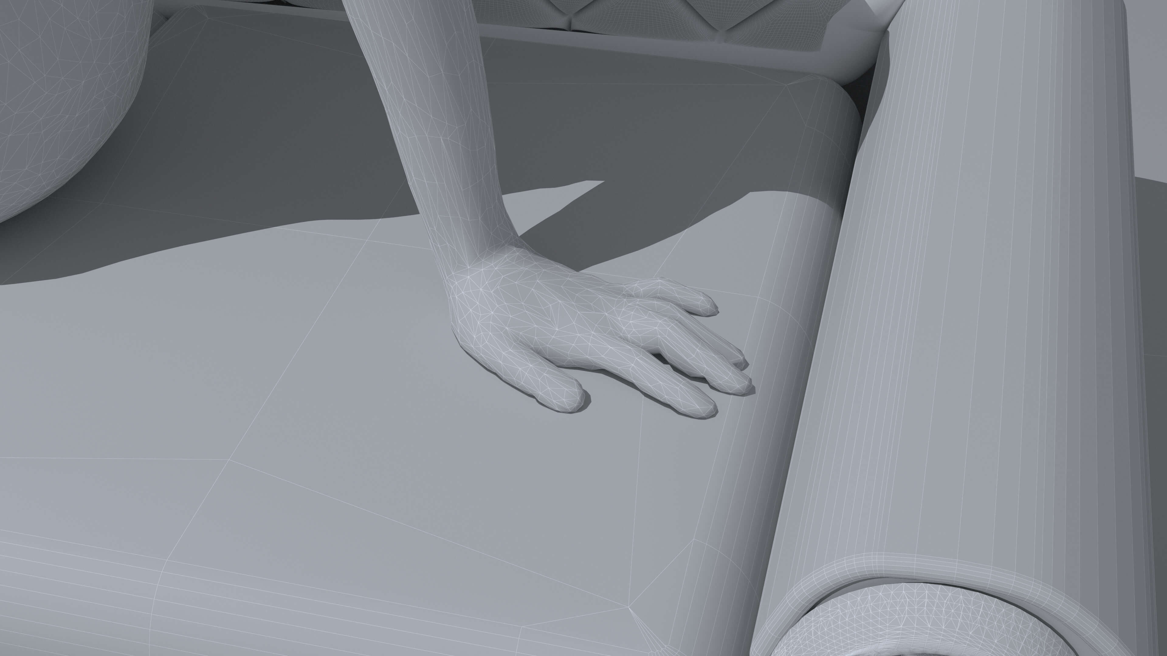 Evelyn on the Divan 4K - 3D Model by Pictorer