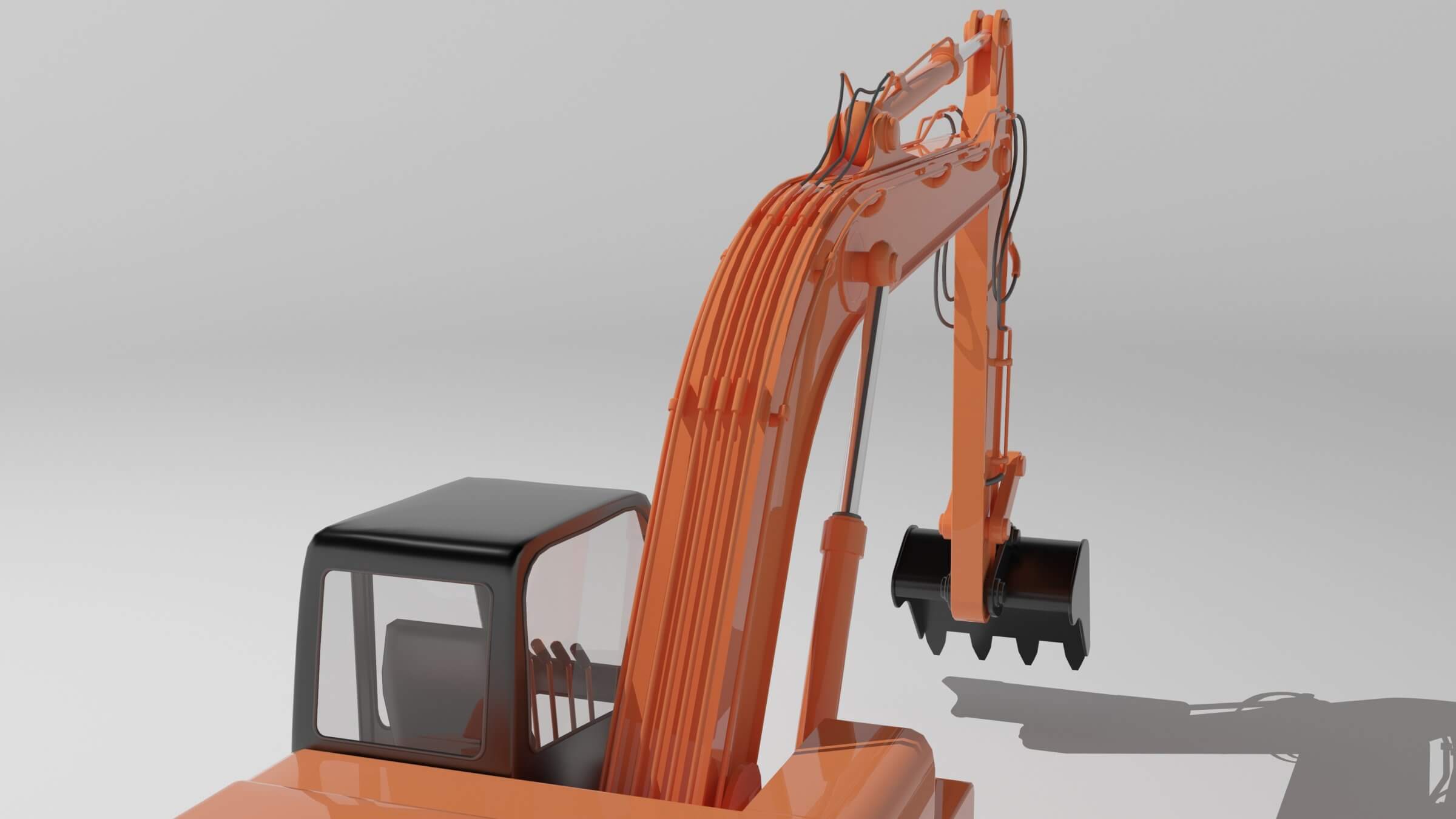 Excavator Machine 4K - 3D Model by Pictorer