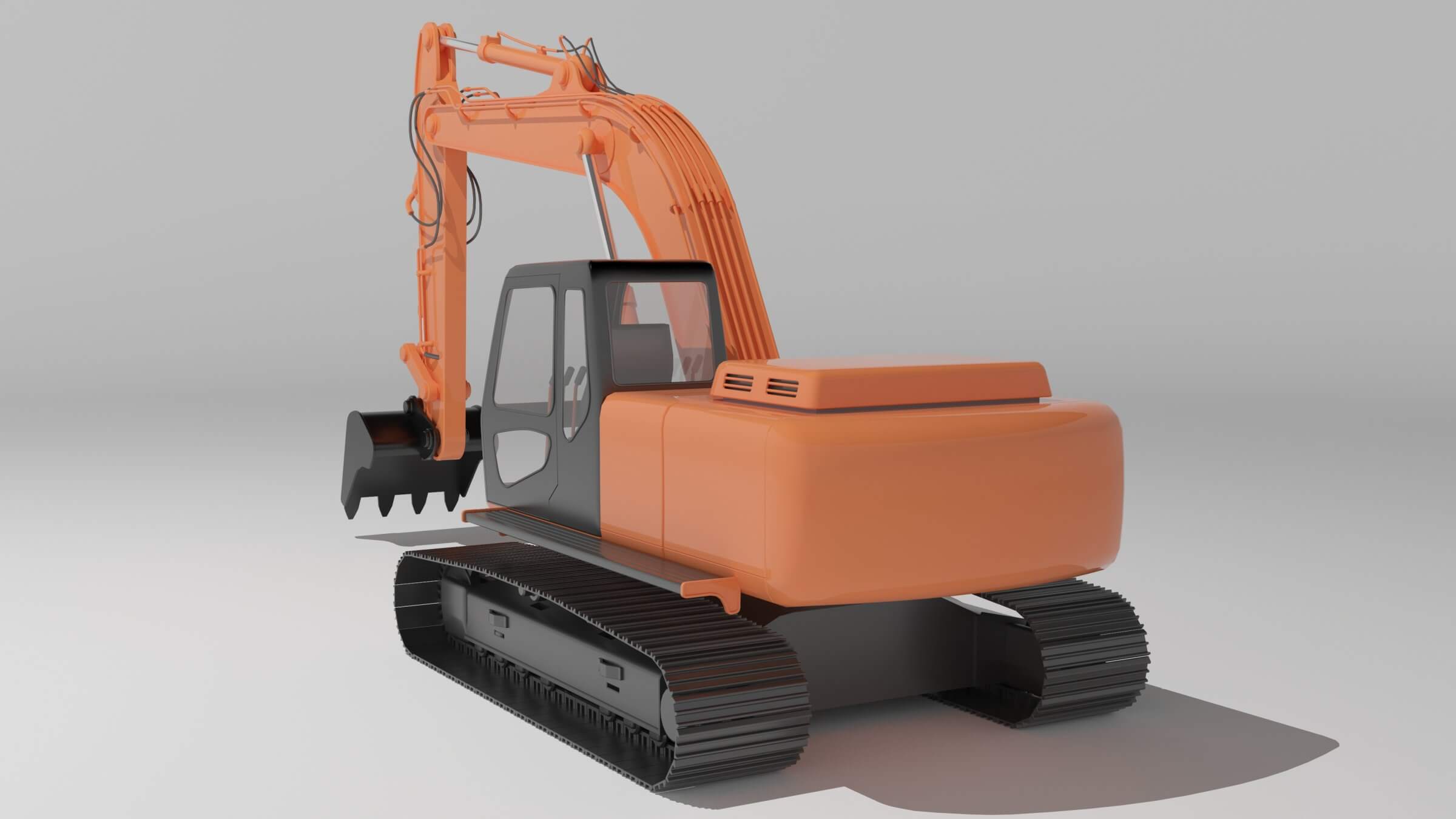 Excavator Machine 4K - 3D Model by Pictorer