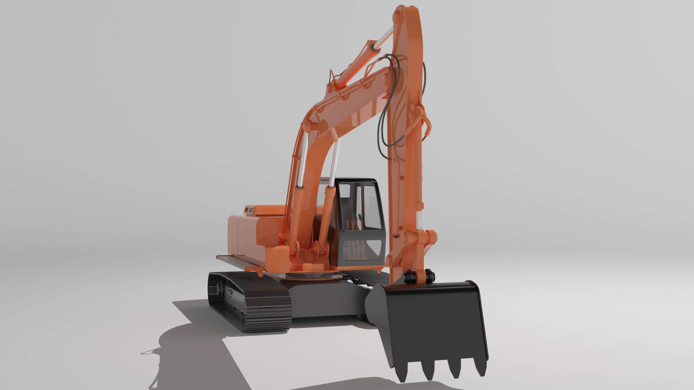 Excavator Machine 4K - 3D Model by Pictorer