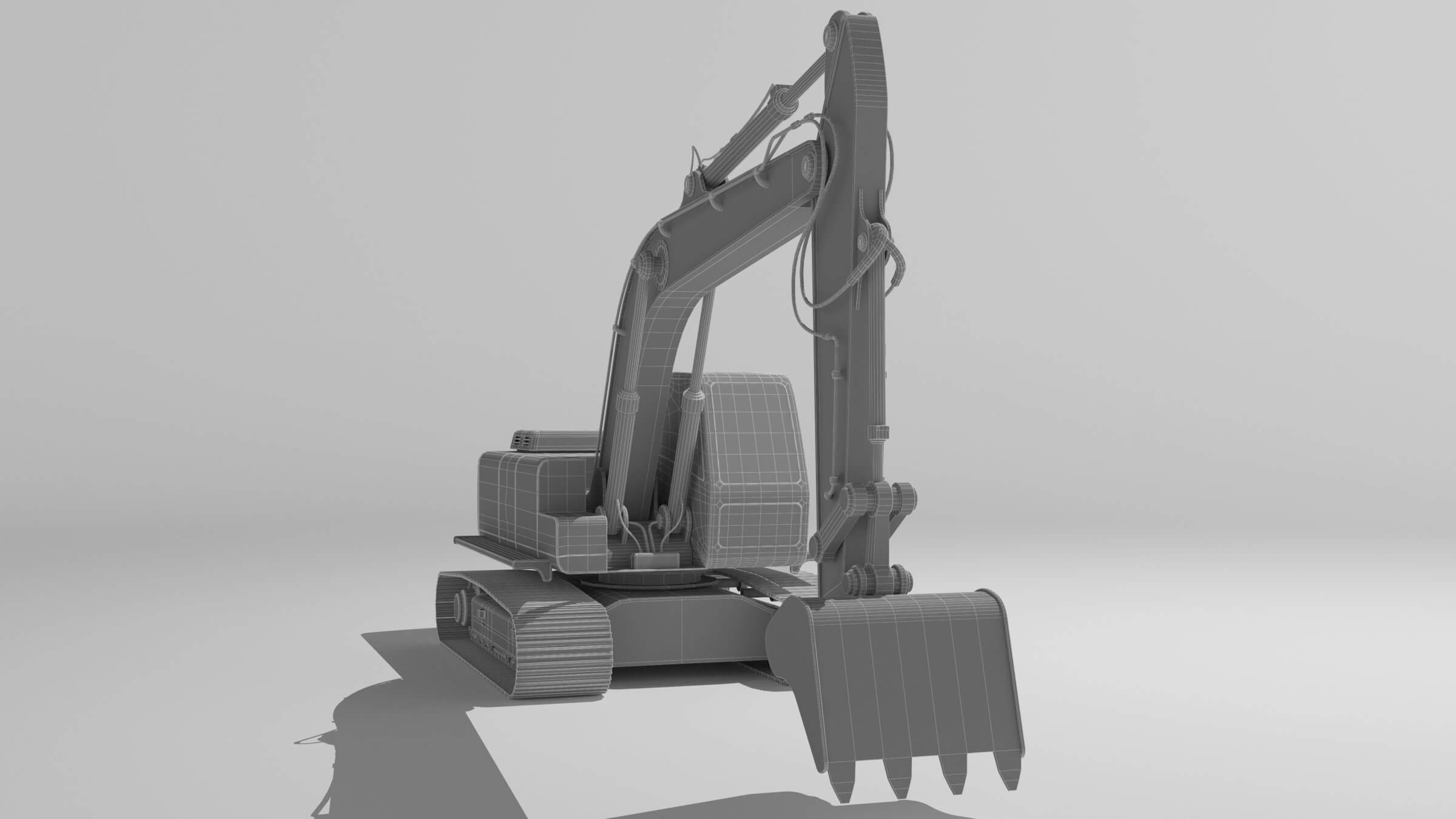 Excavator Machine 4K - 3D Model by Pictorer