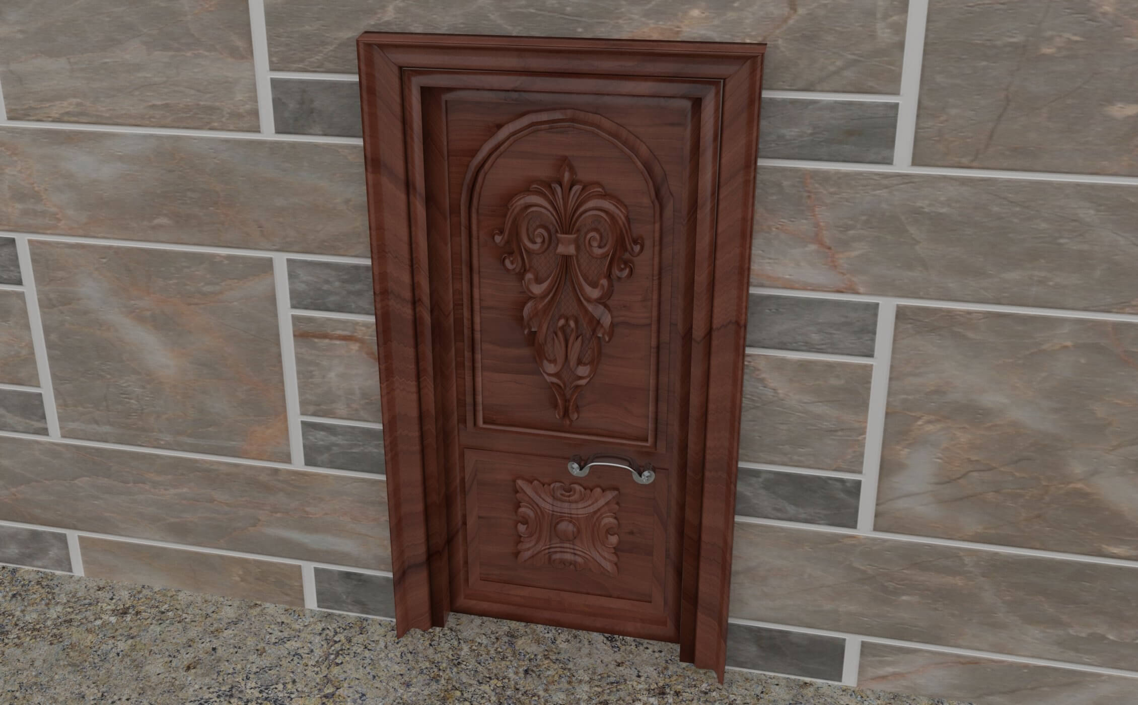 Exterior Door - 3D Model by Pictorer