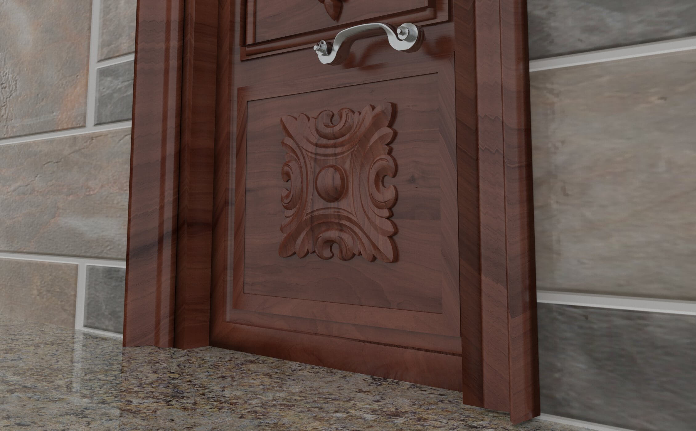Exterior Door - 3D Model by Pictorer