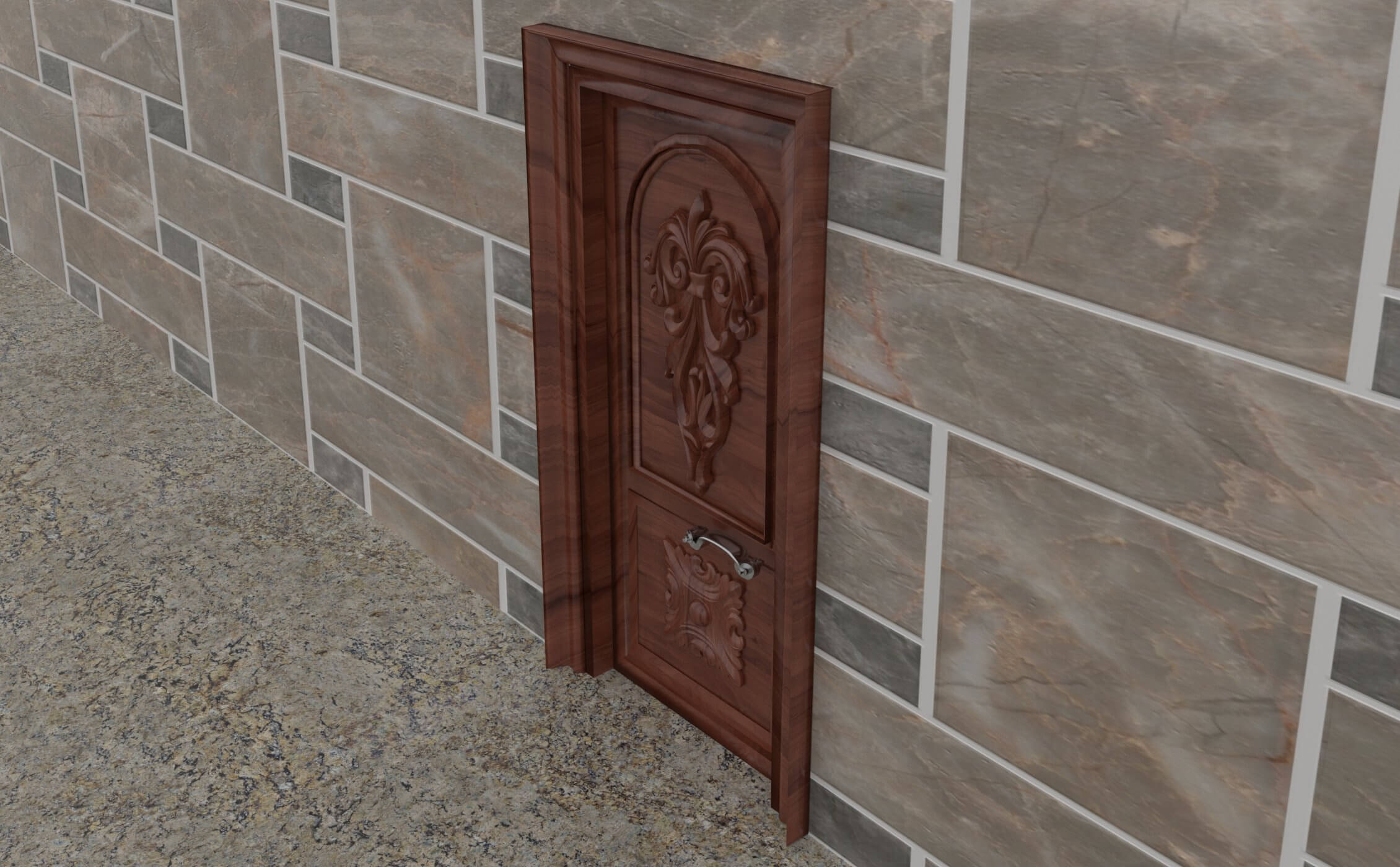 Exterior Door - 3D Model by Pictorer