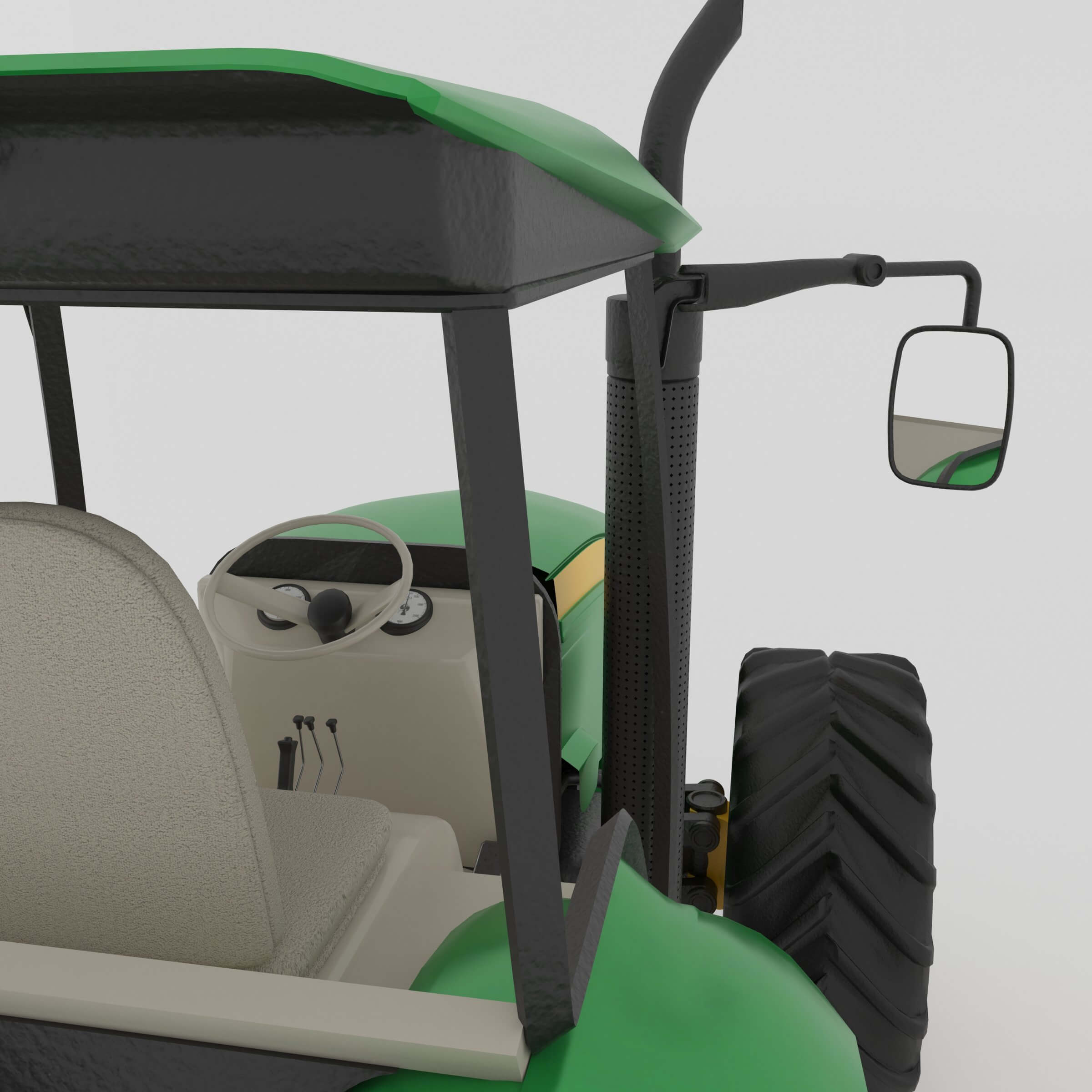 Farm Tractor 4K - 3D Model by Pictorer