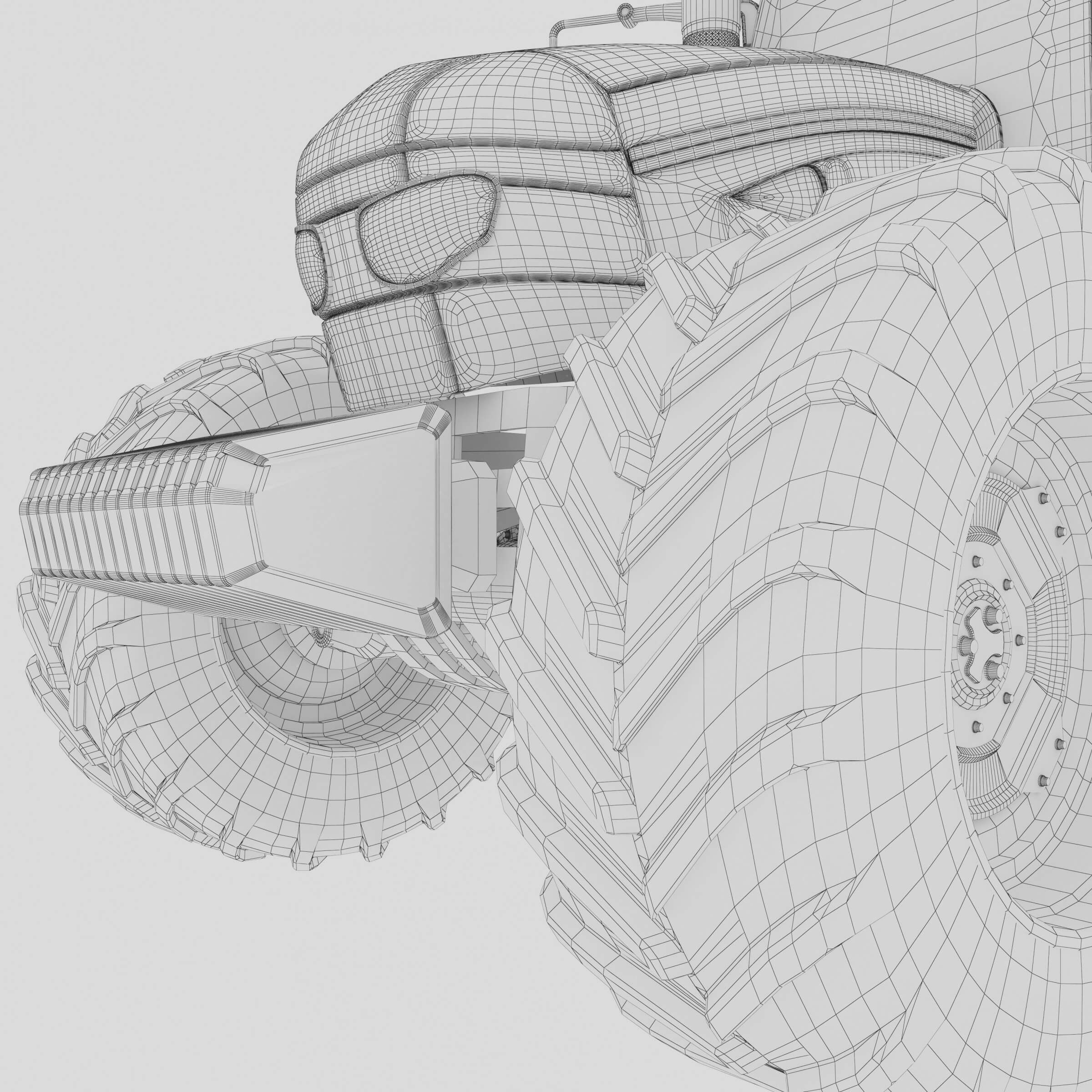 Farm Tractor 4K - 3D Model by Pictorer