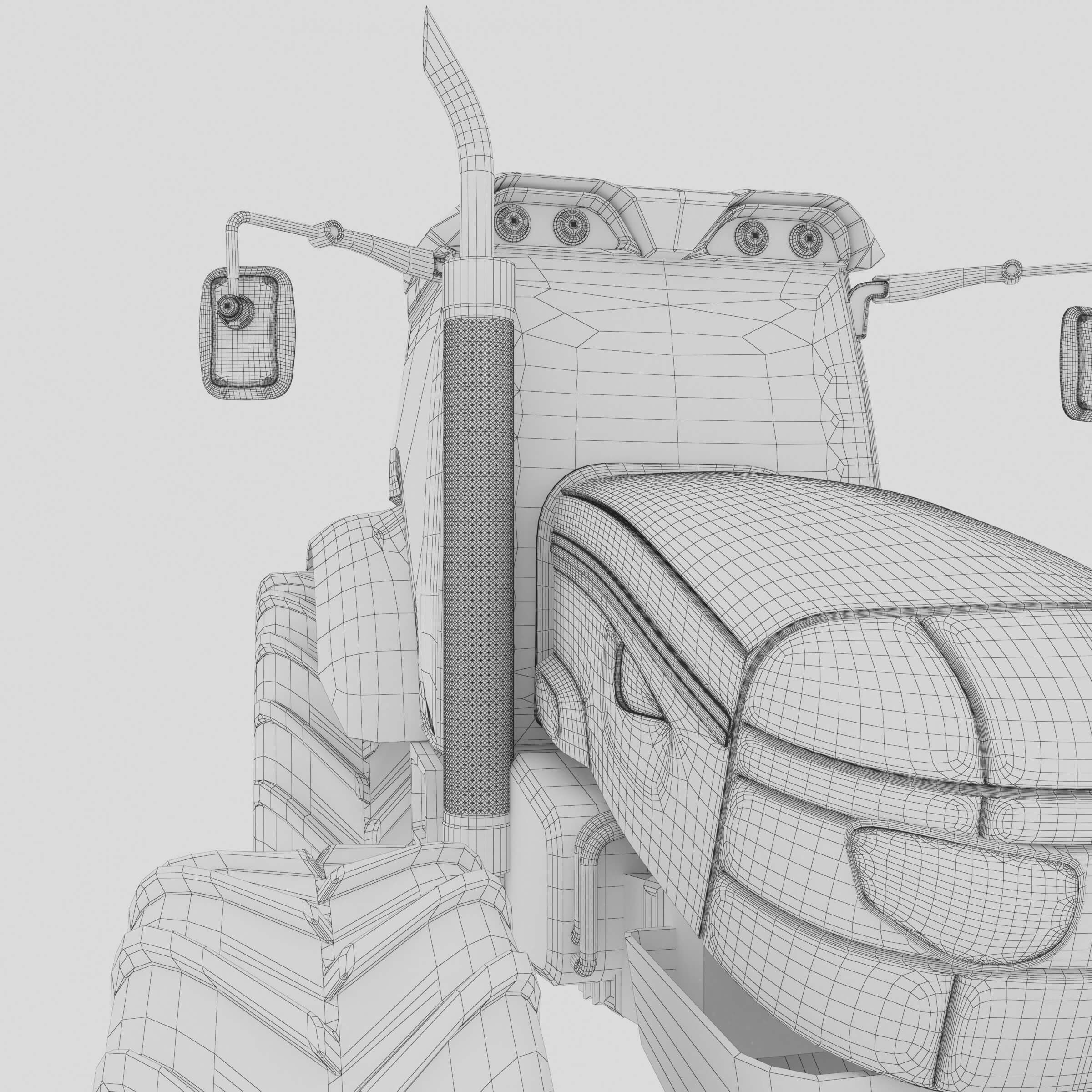 Farm Tractor 4K - 3D Model by Pictorer