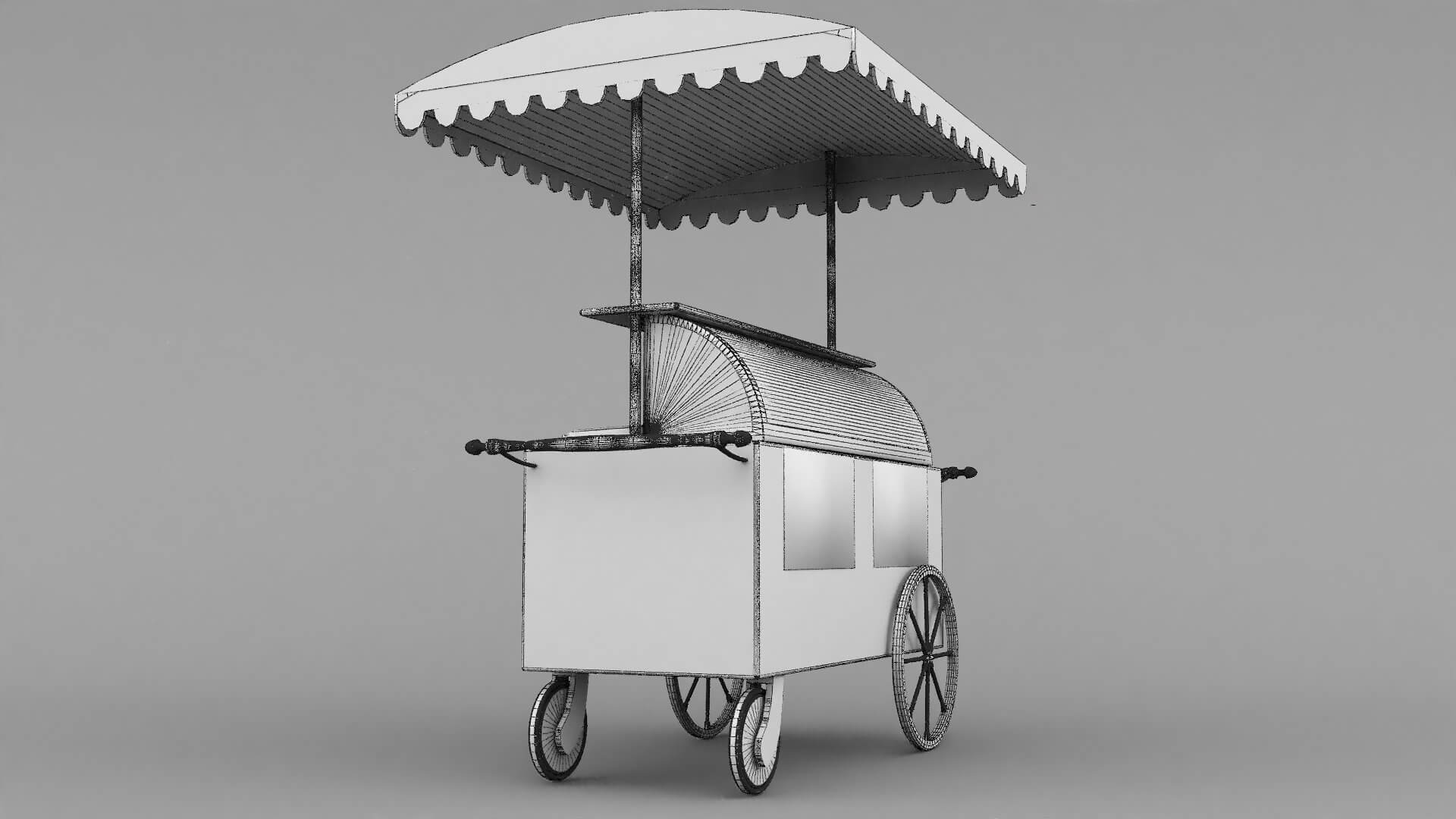 Fast Food Cart - 3D Model by Pictorer