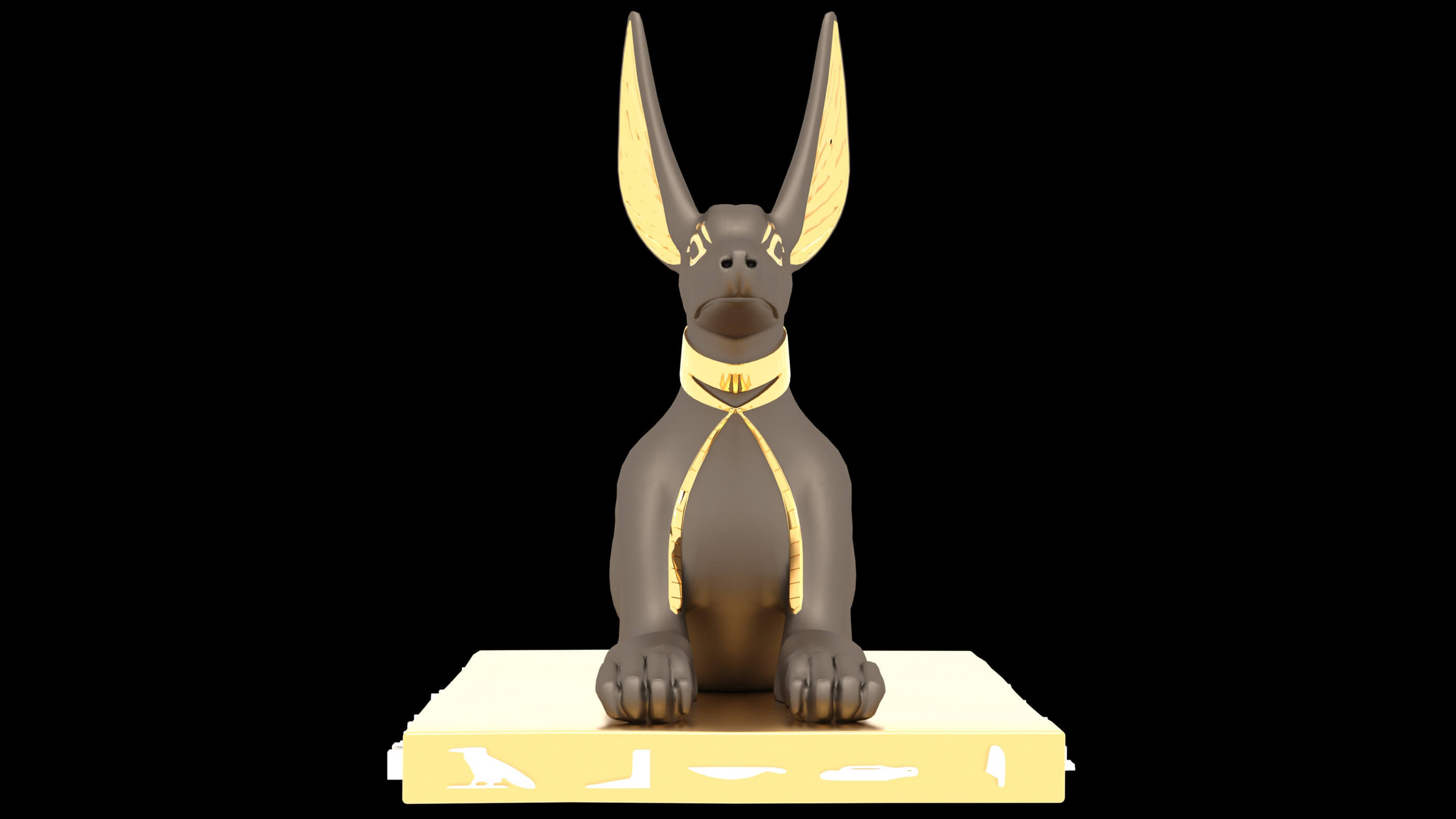 Figure of God Anubis 4K - 3D Model by Pictorer