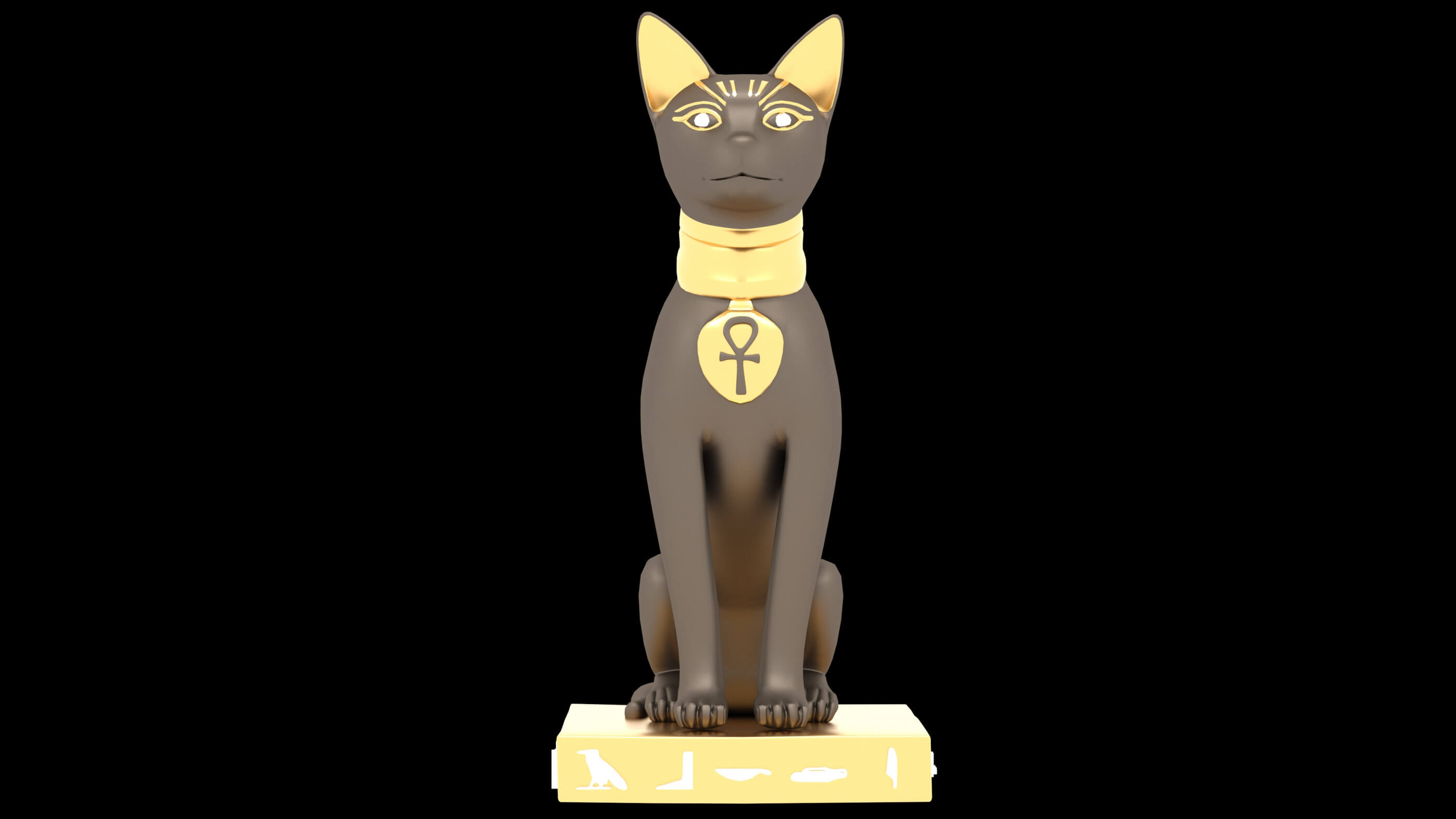 Figure of Goddess Bastet 4K - 3D Model by Pictorer