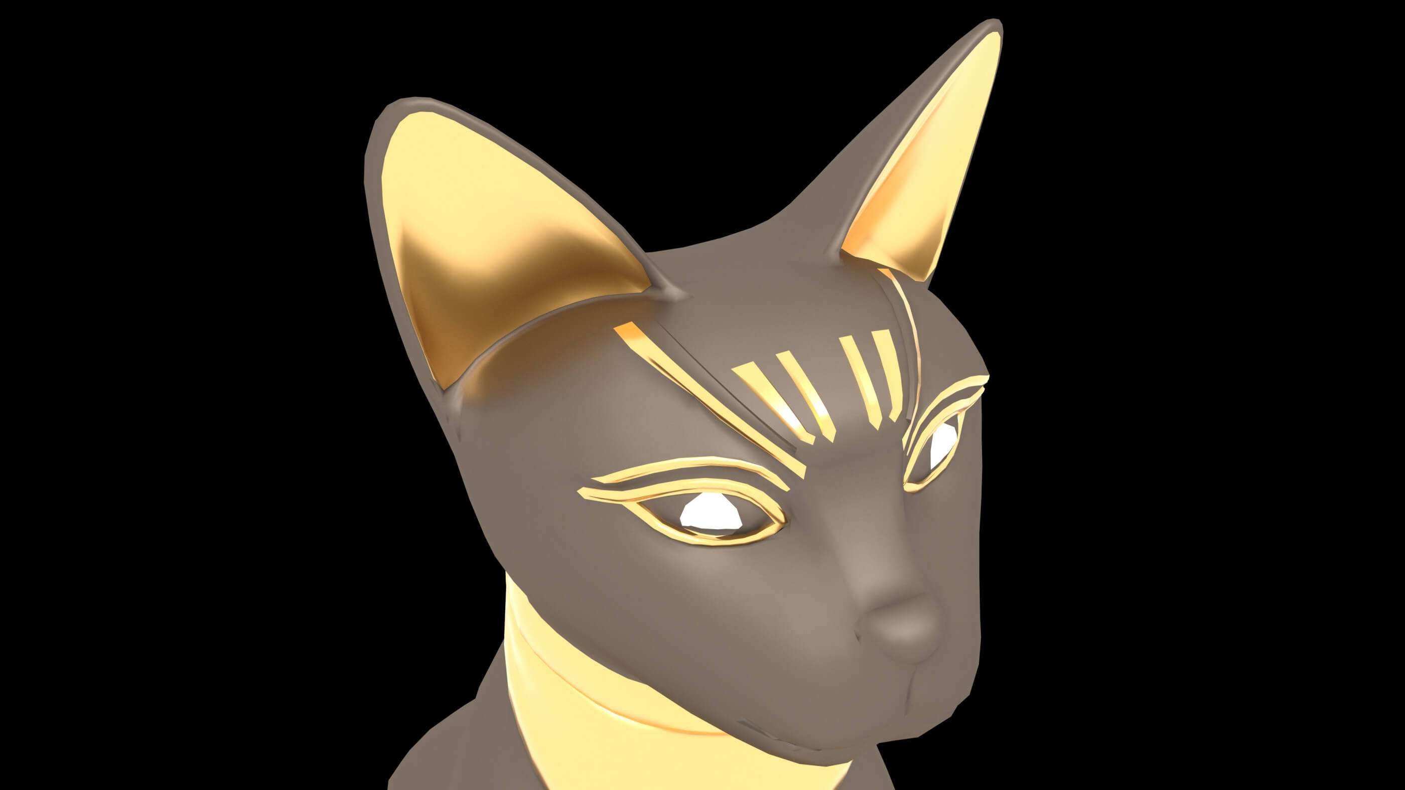 Figure of Goddess Bastet 4K - 3D Model by Pictorer