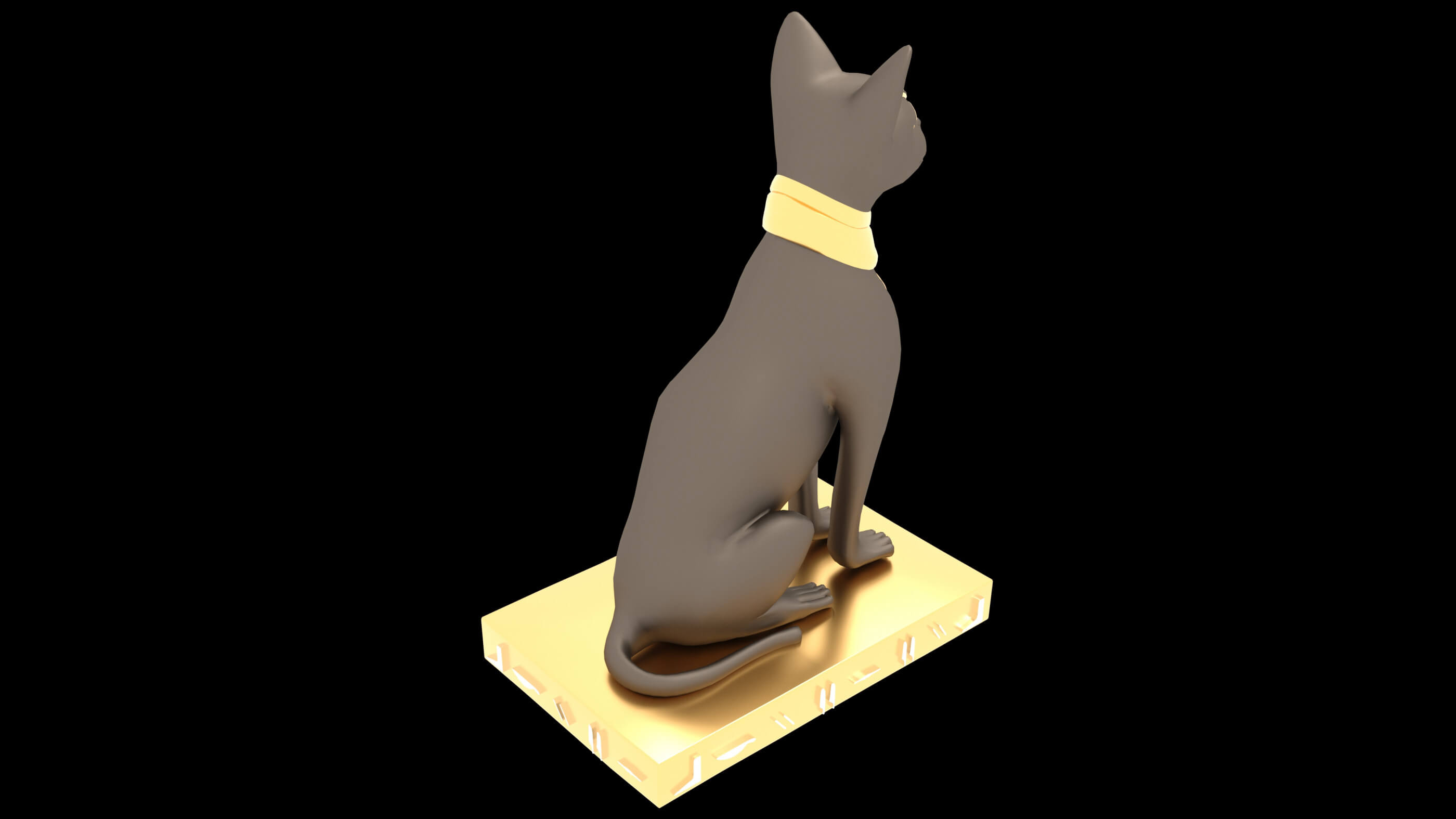 Figure of Goddess Bastet 4K - 3D Model by Pictorer