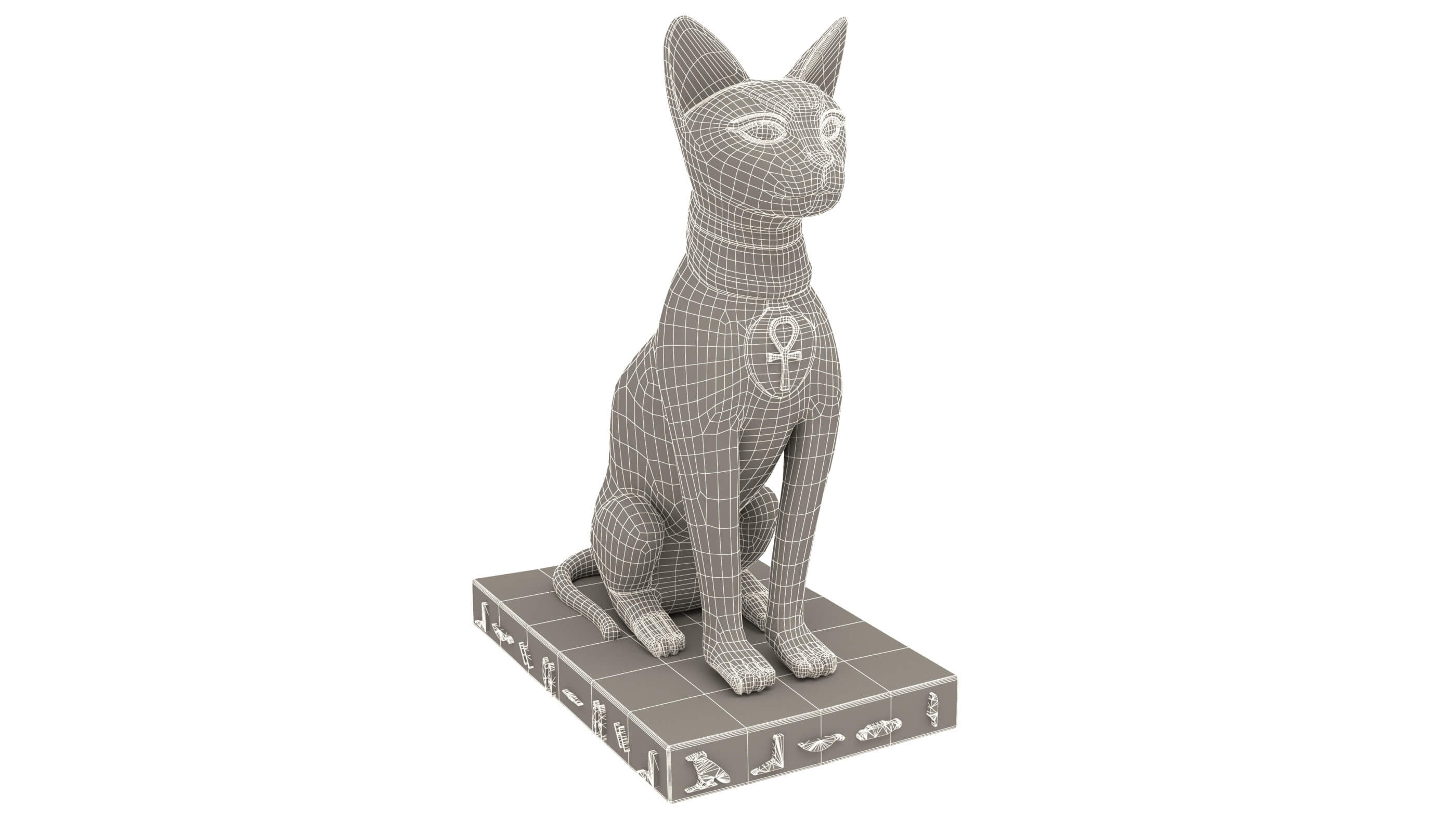 Figure of Goddess Bastet 4K - 3D Model by Pictorer