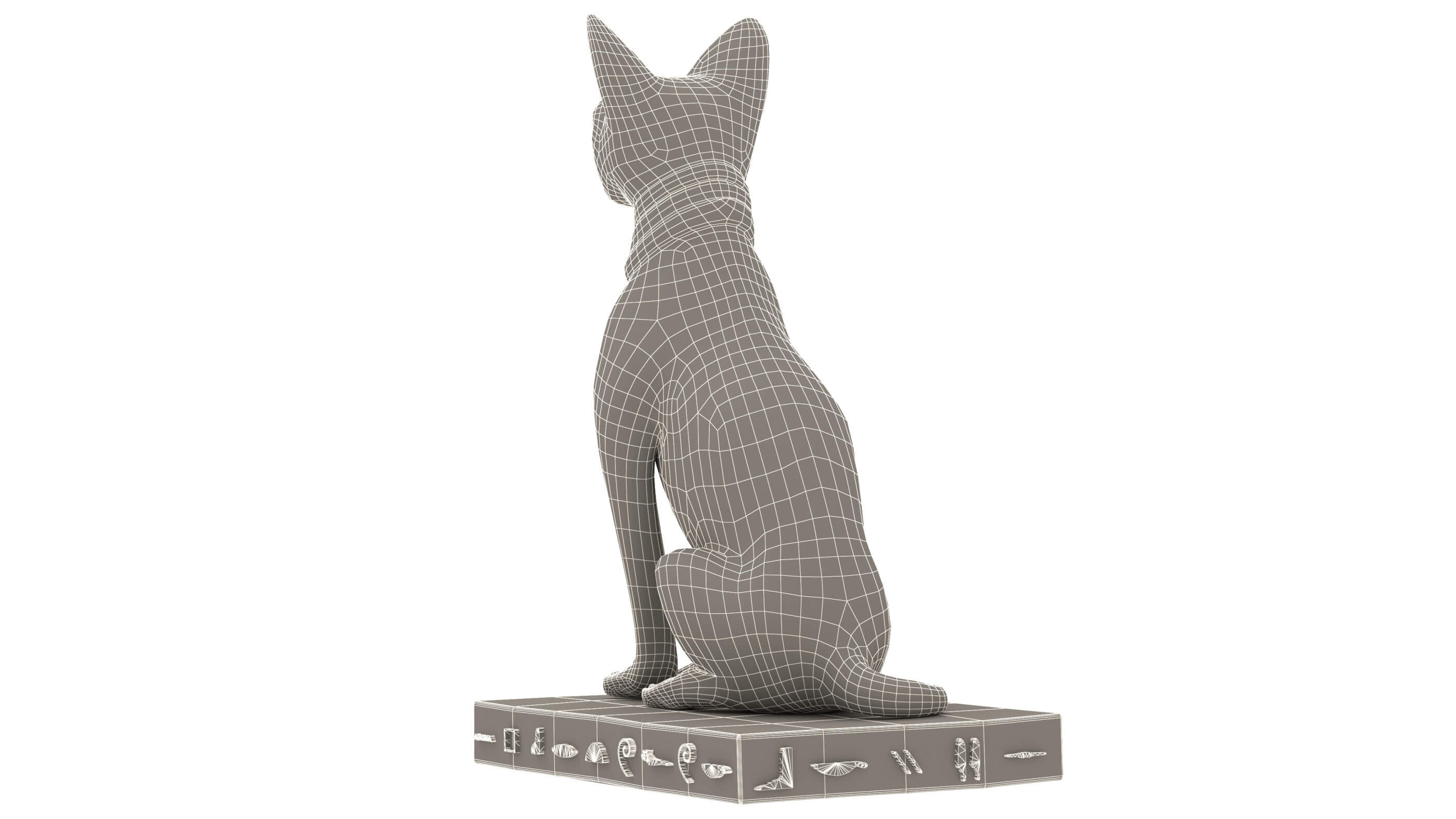 Figure of Goddess Bastet 4K - 3D Model by Pictorer