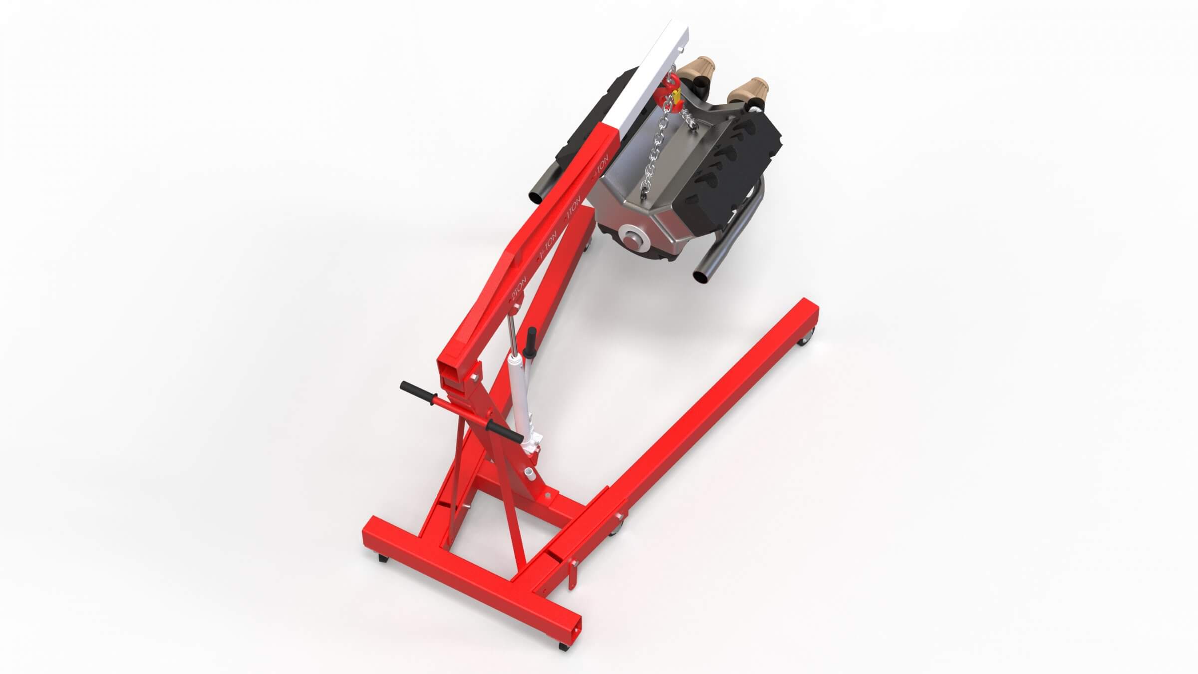 Folding Engine Crane 4K - 3D Model by Pictorer