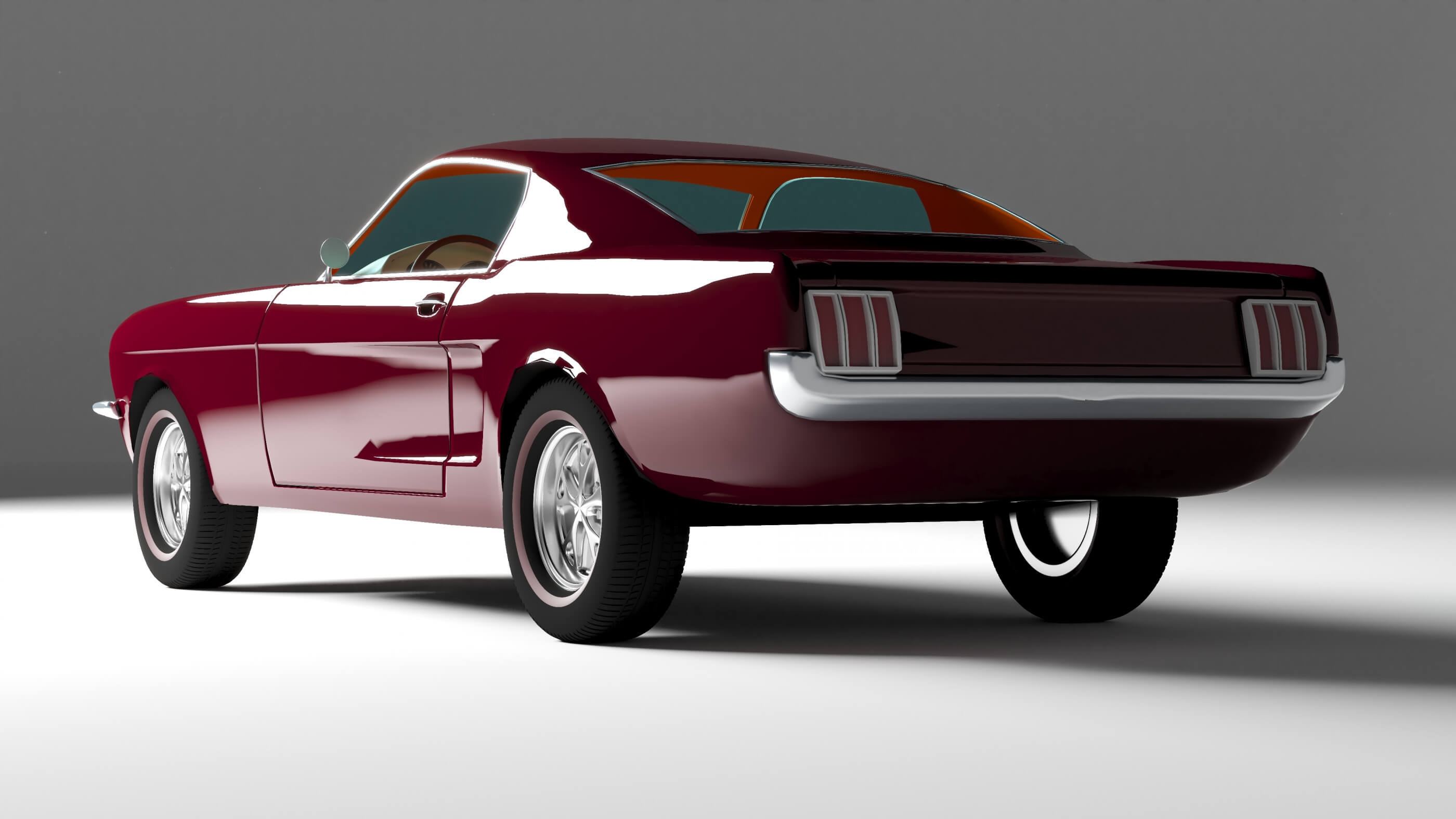 Ford Mustang Fastback 4K - 3D Model by Pictorer