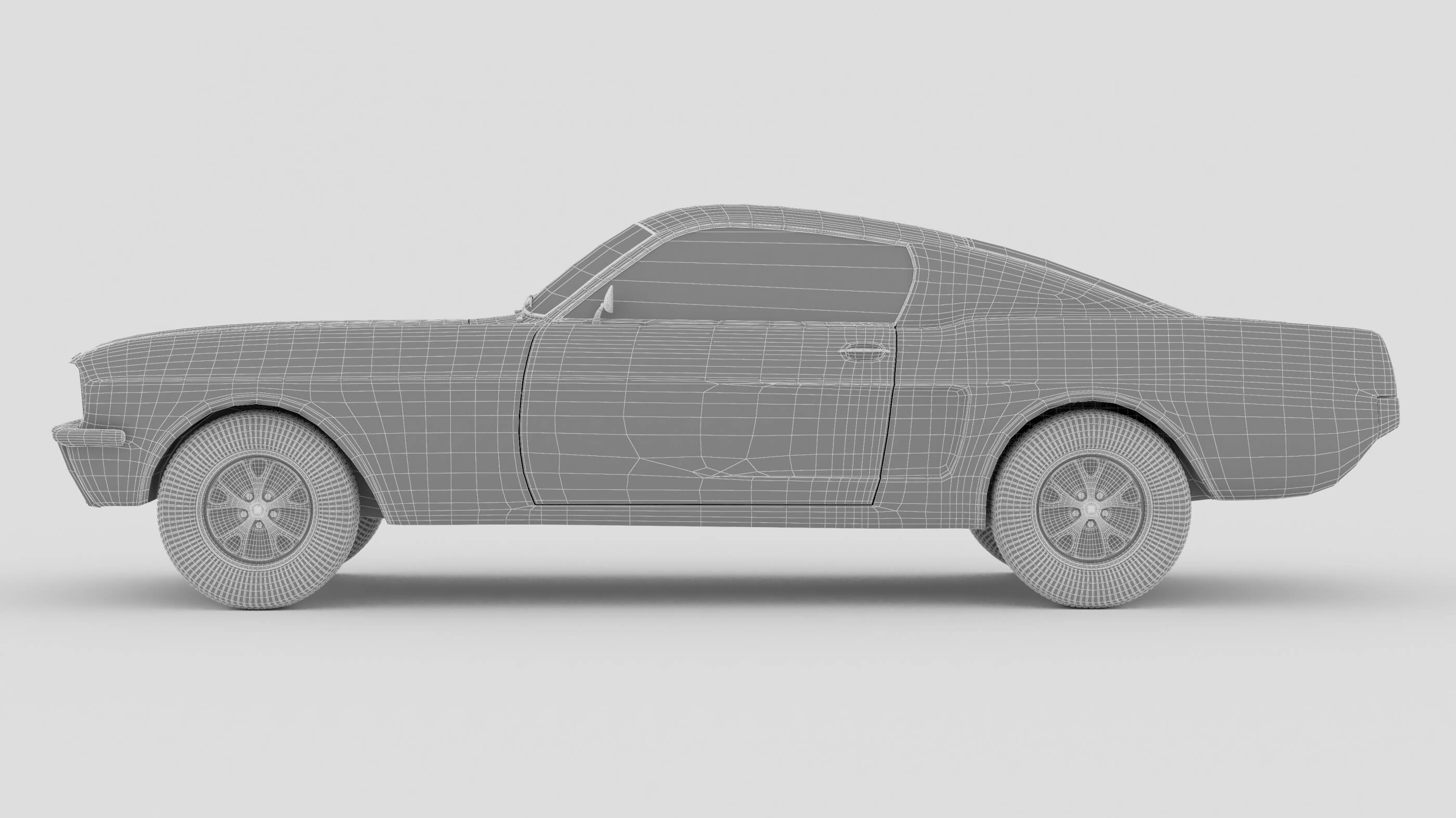 Ford Mustang Fastback 4K - 3D Model by Pictorer