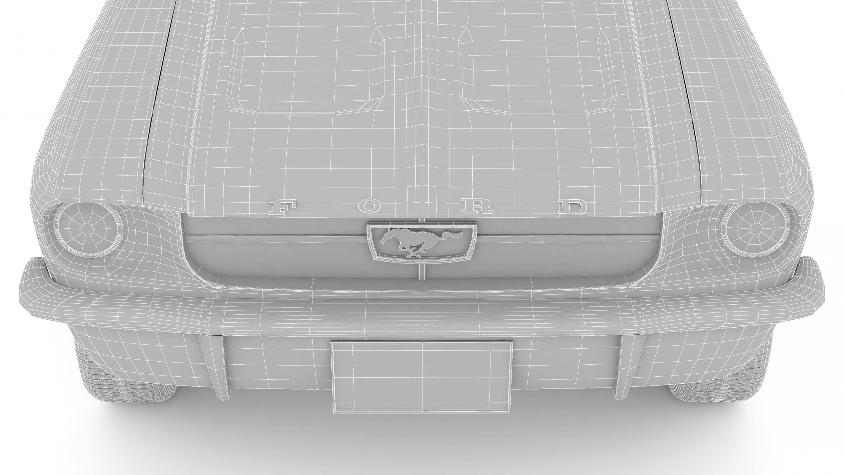 Ford Mustang Fastback 4K - 3D Model by Pictorer