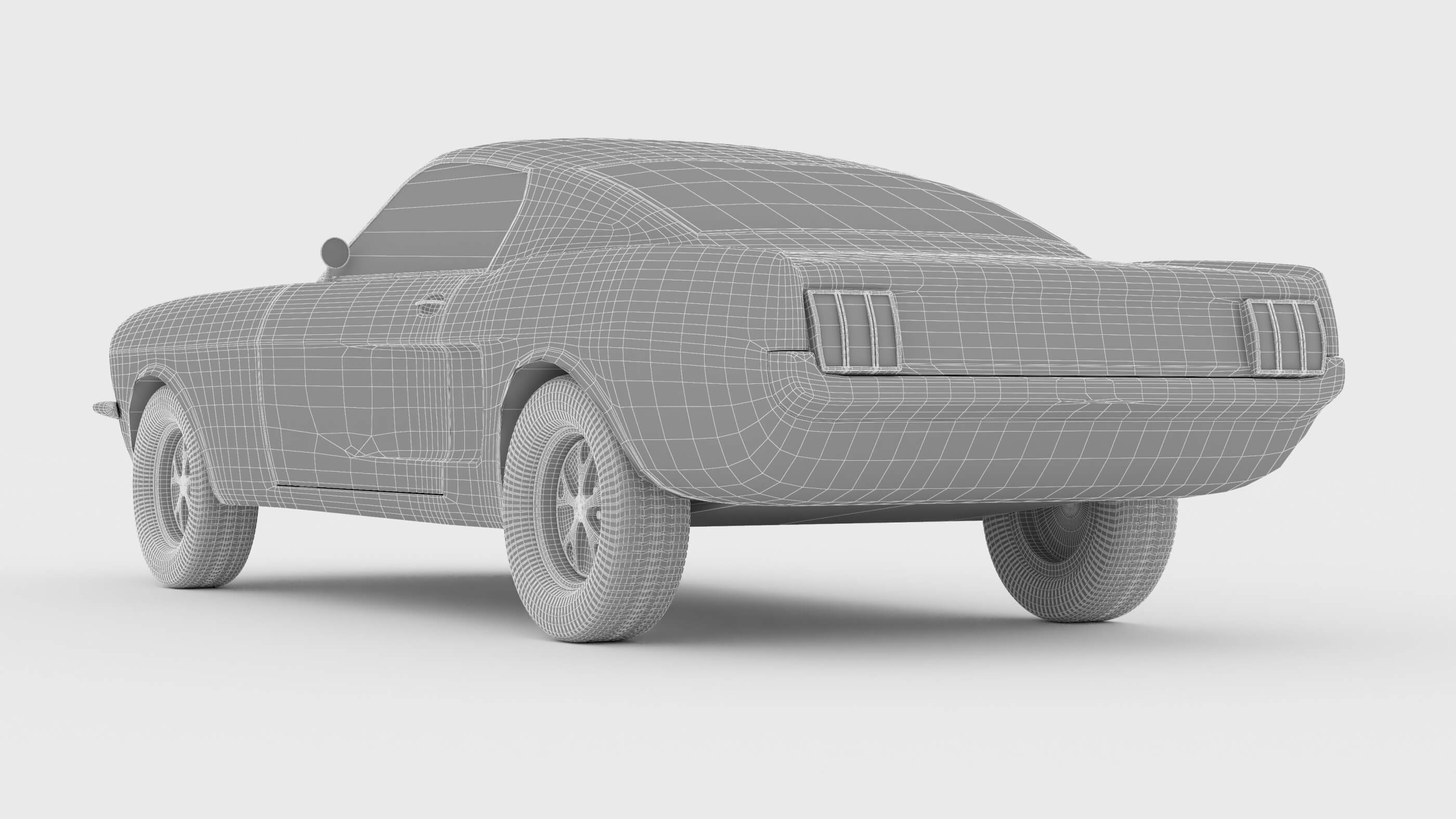 Ford Mustang Fastback 4K - 3D Model by Pictorer