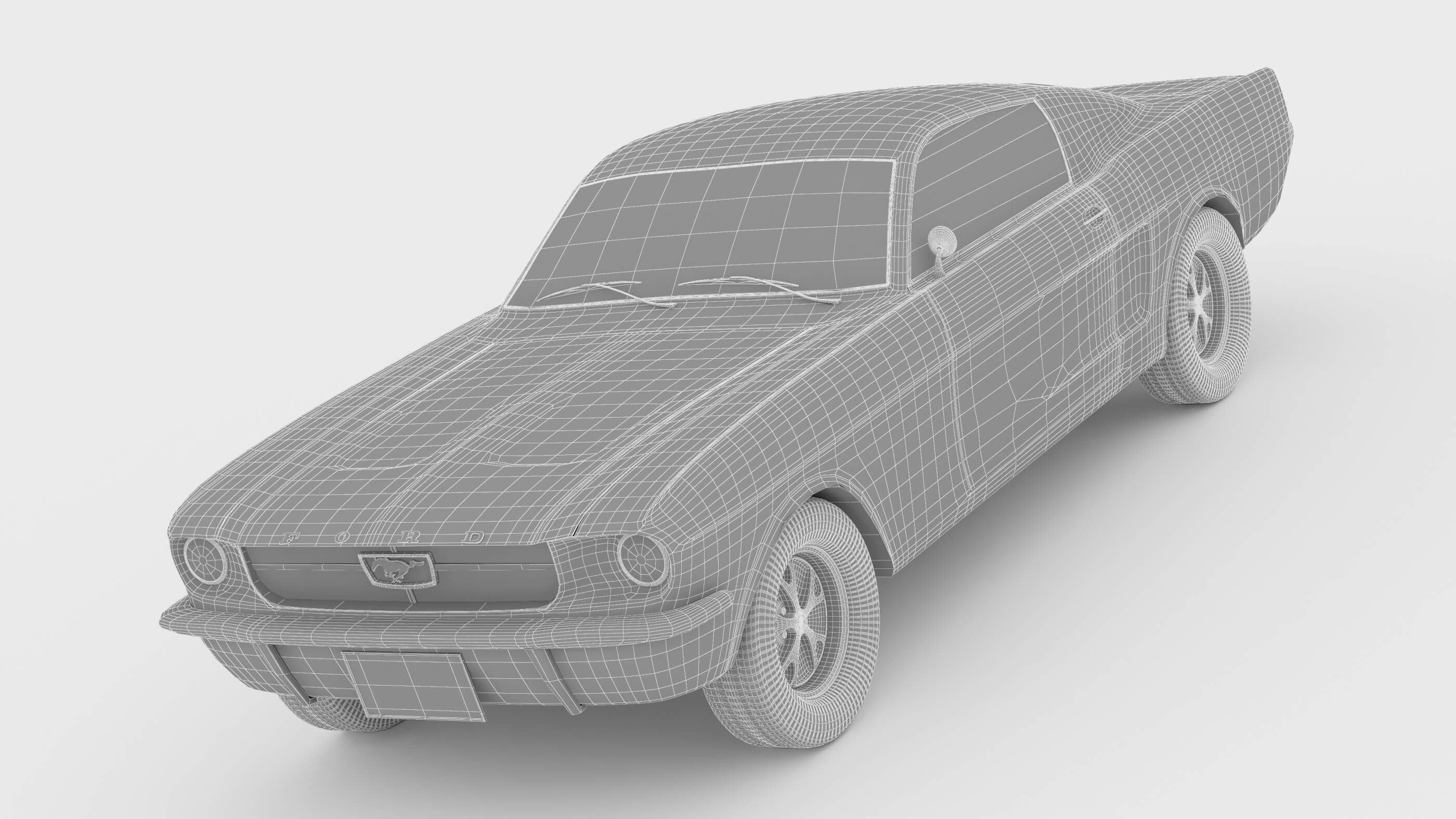 Ford Mustang Fastback 4K - 3D Model by Pictorer