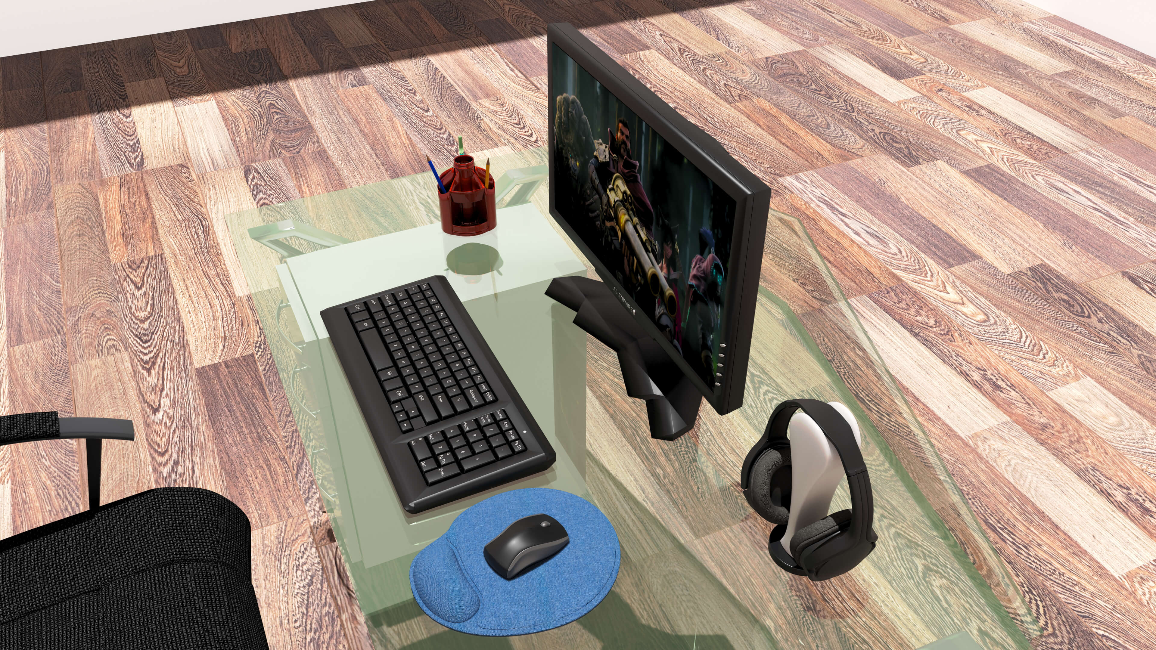 Gaming Setup - 3D Model by Pictorer
