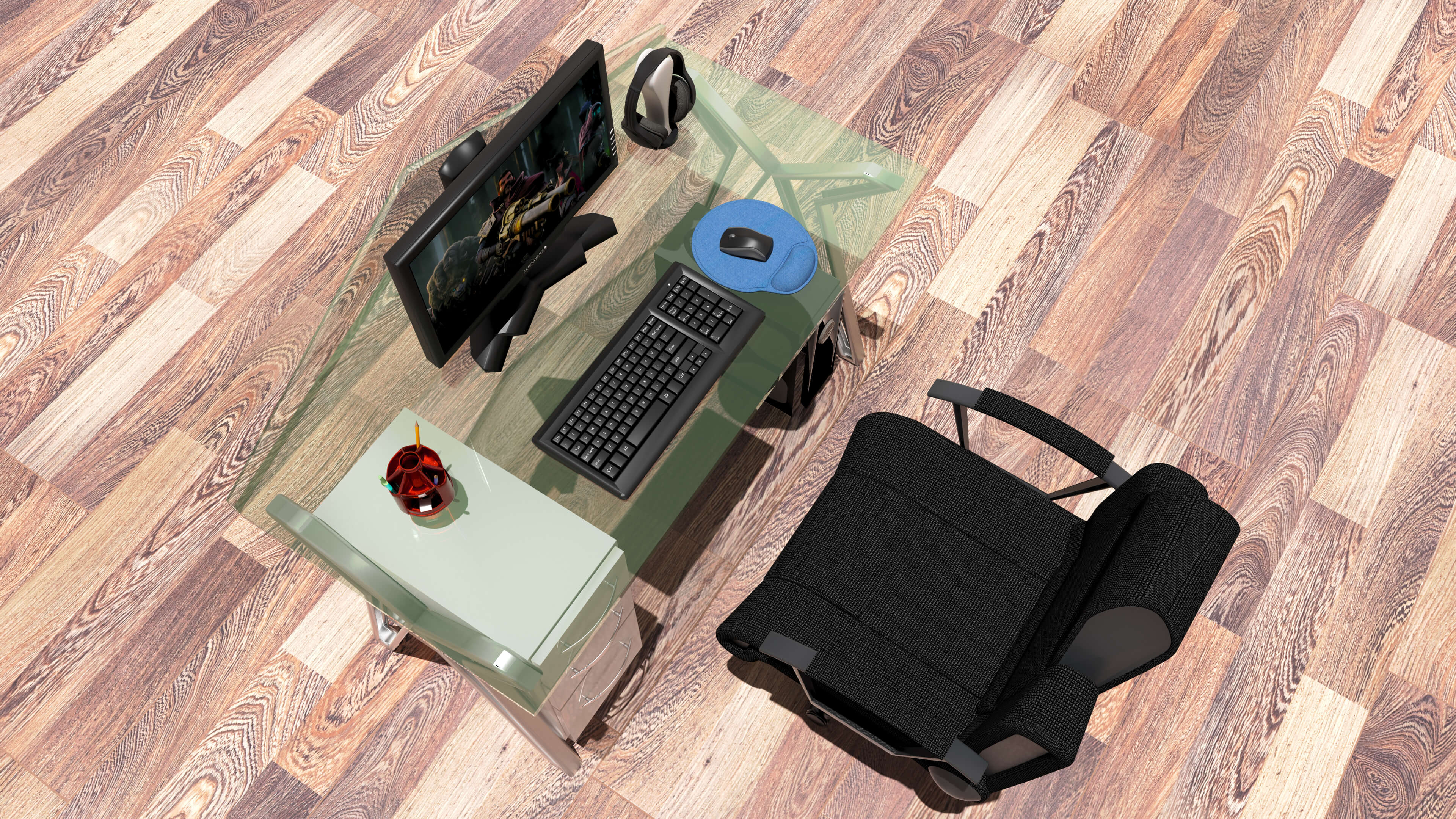 Gaming Setup - 3D Model by Pictorer