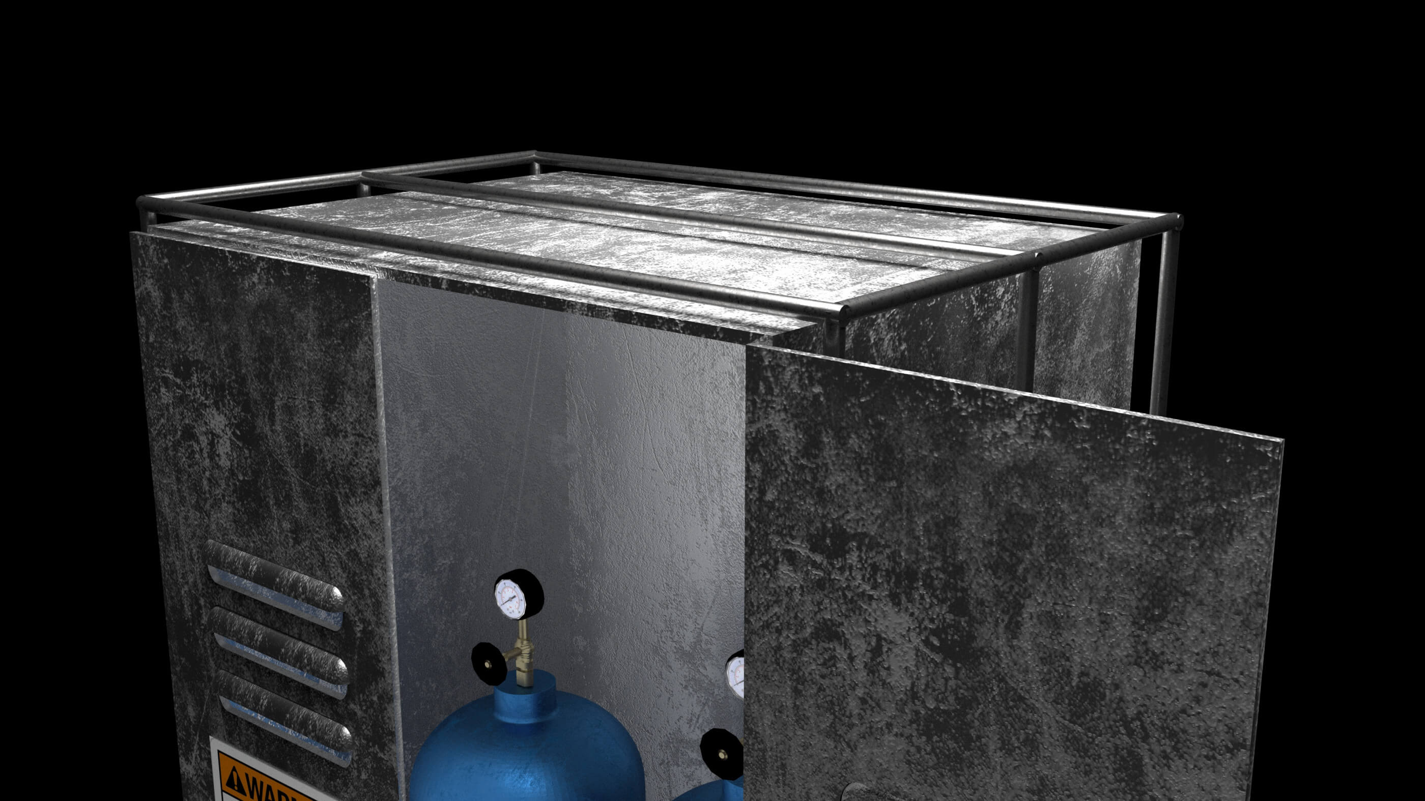 Gas Tube Cabinet 4K - 3D Model by Pictorer