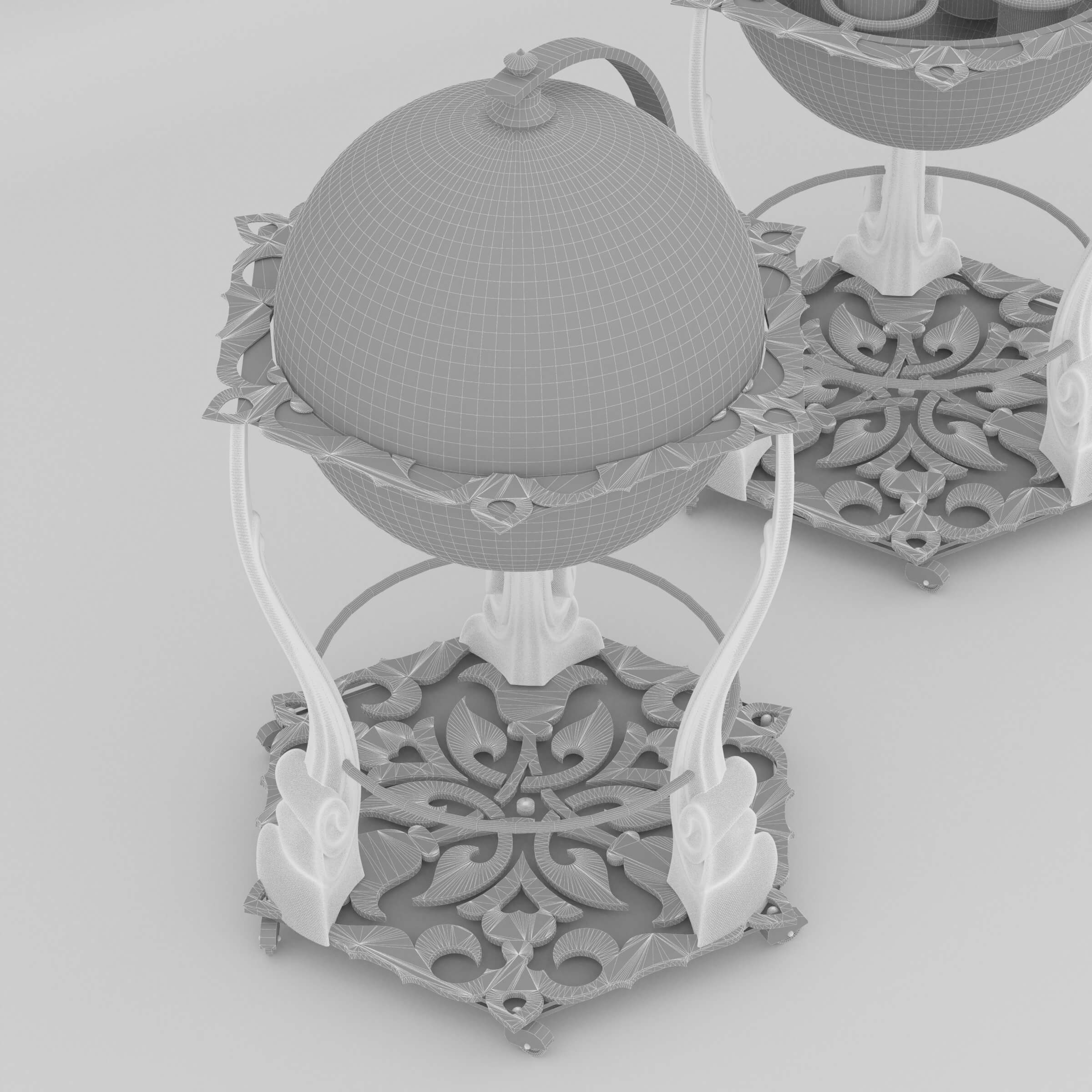 Globe Trolley 4K - 3D Model by Pictorer