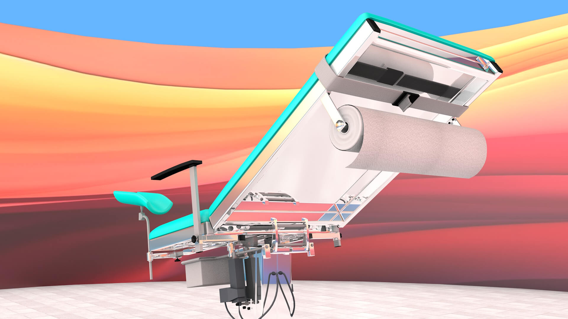 Gynecological Examination Bed - 3D Model by Pictorer