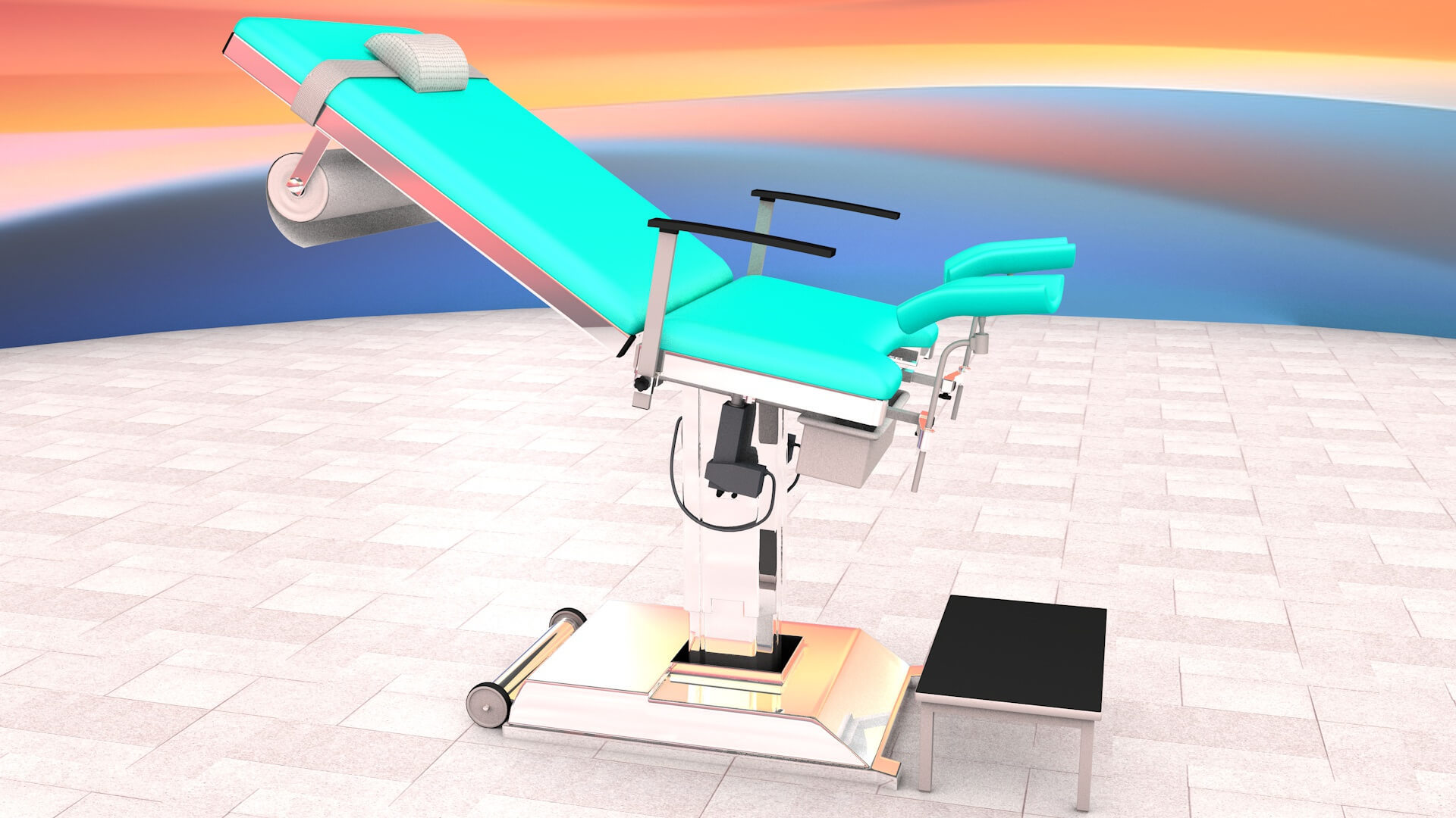 Gynecological Examination Bed - 3D Model by Pictorer
