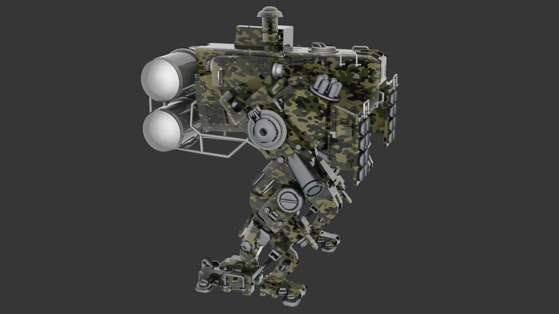 Heavy Armed Mech - 3D Model by Pictorer