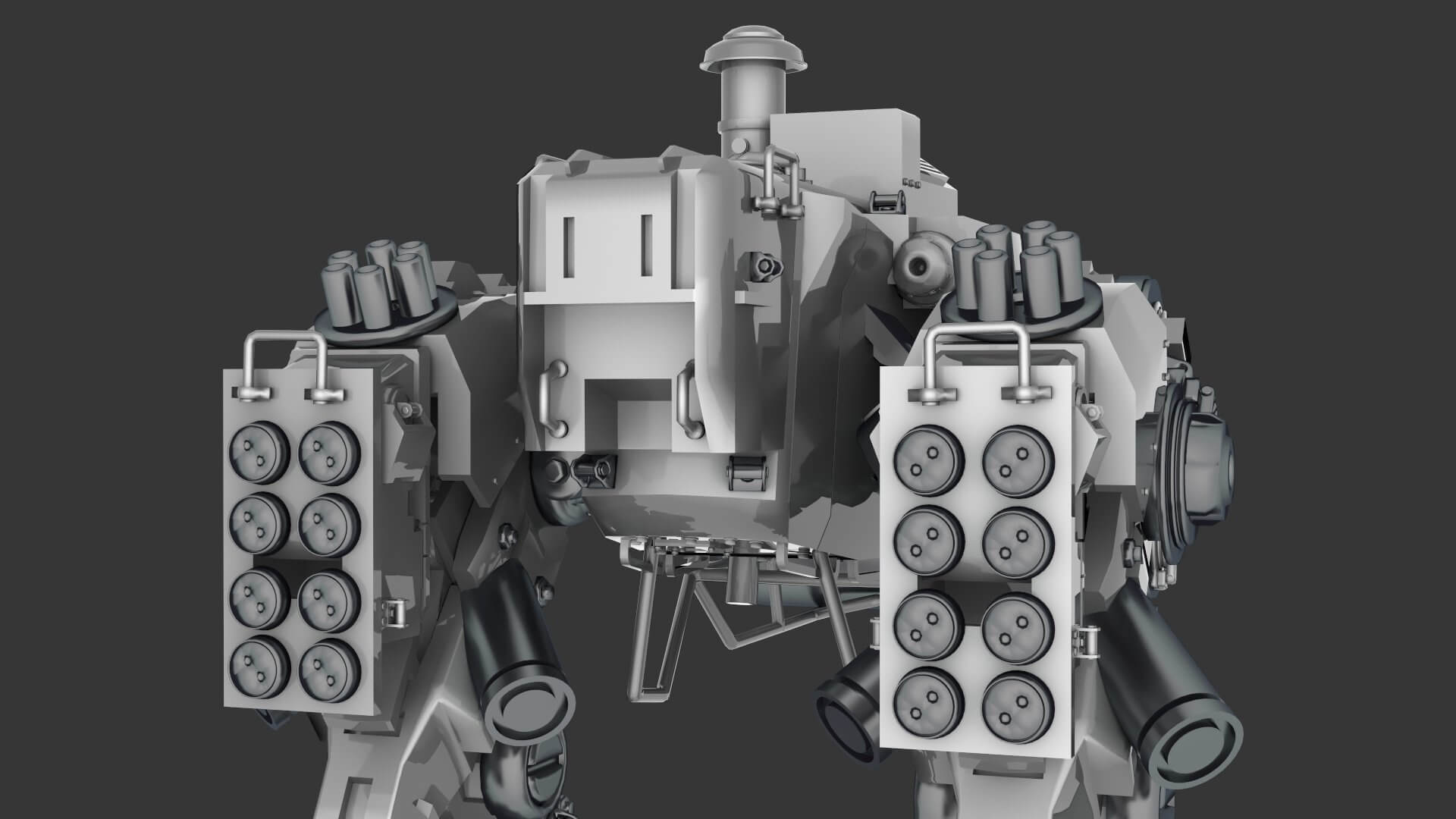 Heavy Armed Mech - 3D Model by Pictorer