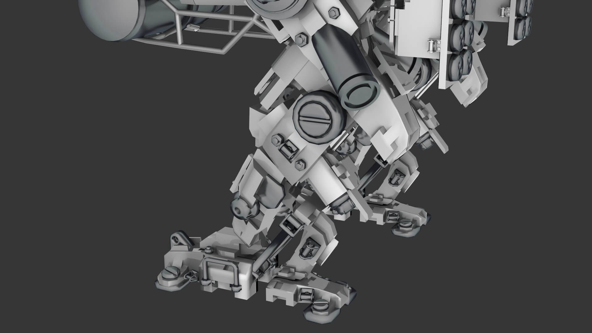 Heavy Armed Mech - 3D Model by Pictorer