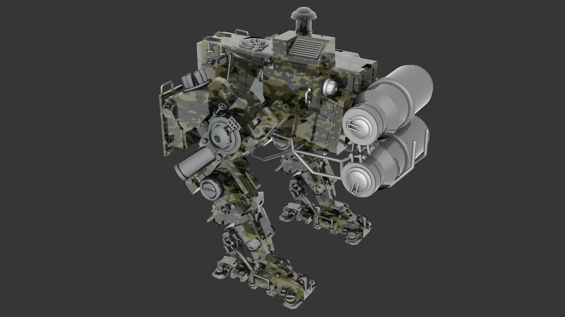 Heavy Armed Mech - 3D Model by Pictorer