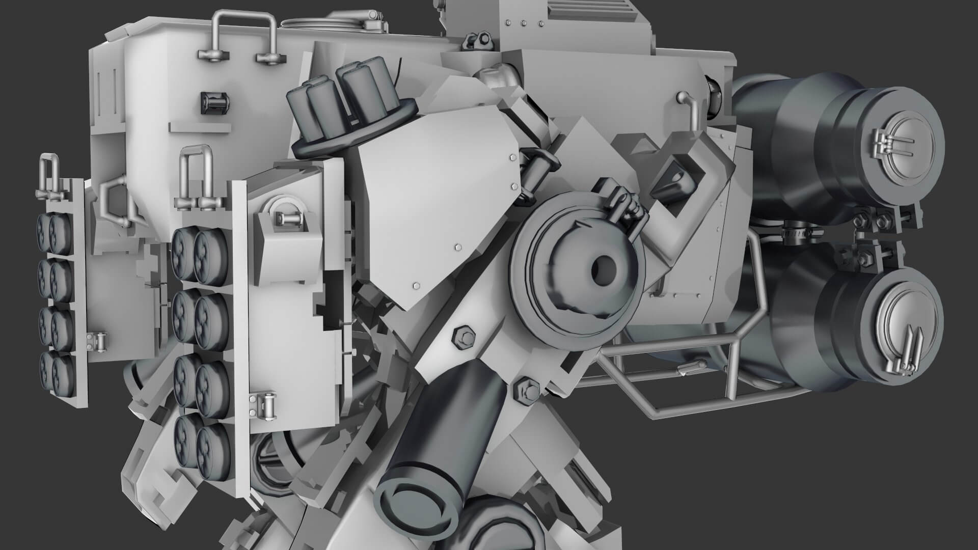 Heavy Armed Mech - 3D Model by Pictorer