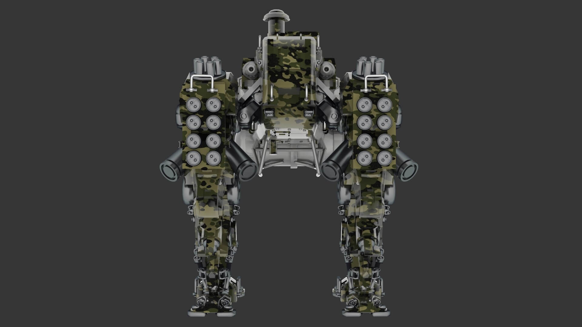 Heavy Armed Mech - 3D Model by Pictorer