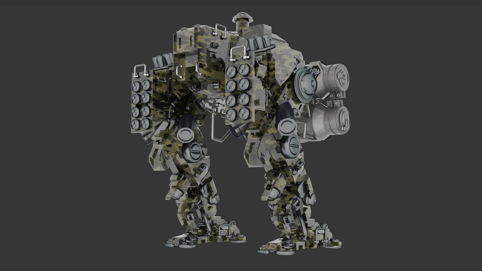 Heavy Armed Mech - 3D Model by Pictorer
