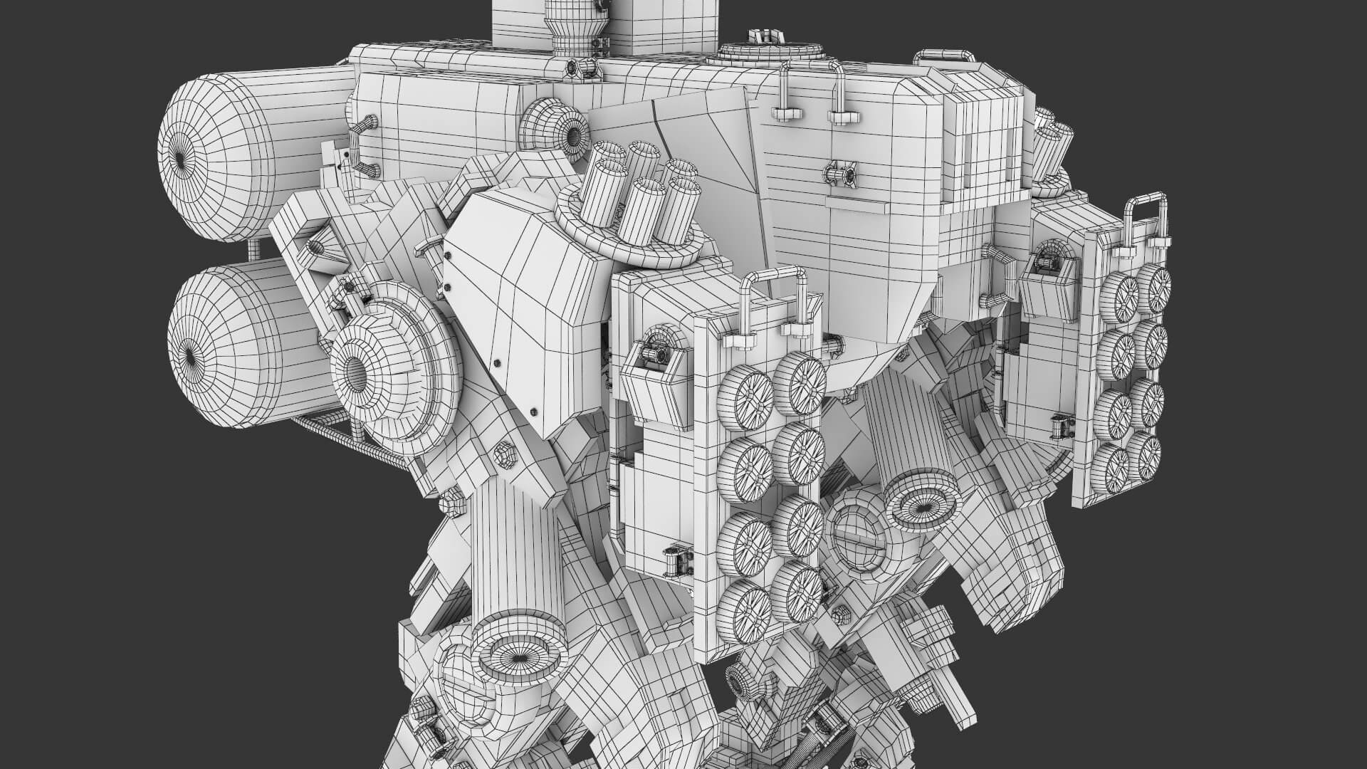 Heavy Armed Mech - 3D Model by Pictorer