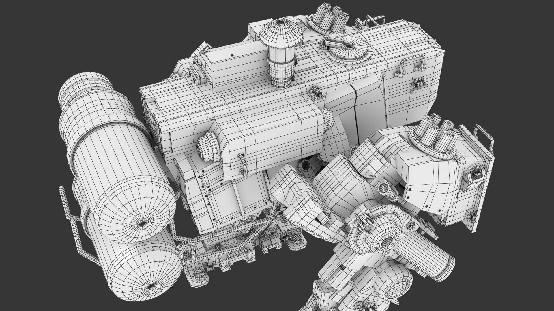 Heavy Armed Mech - 3D Model by Pictorer