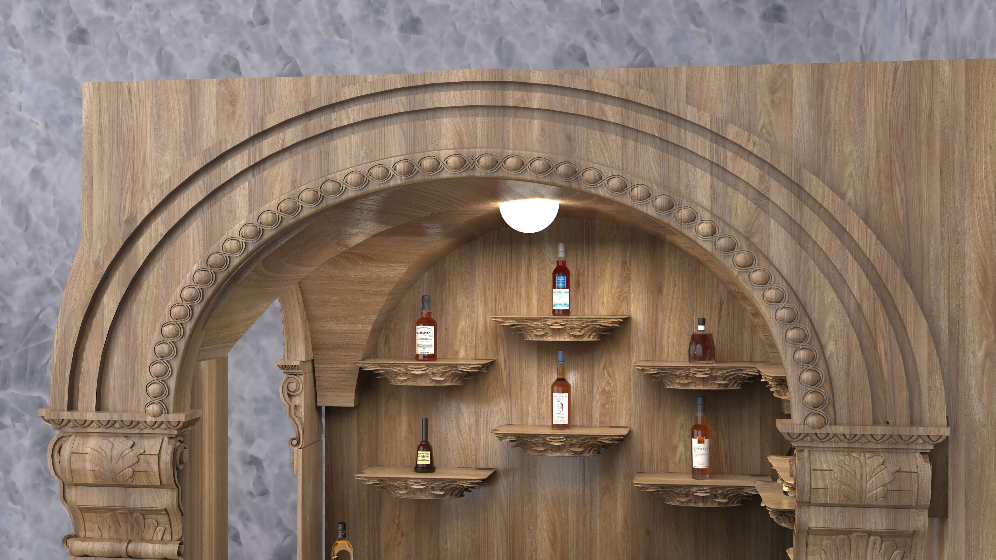 Home Corner Bar - 3D Model by Pictorer
