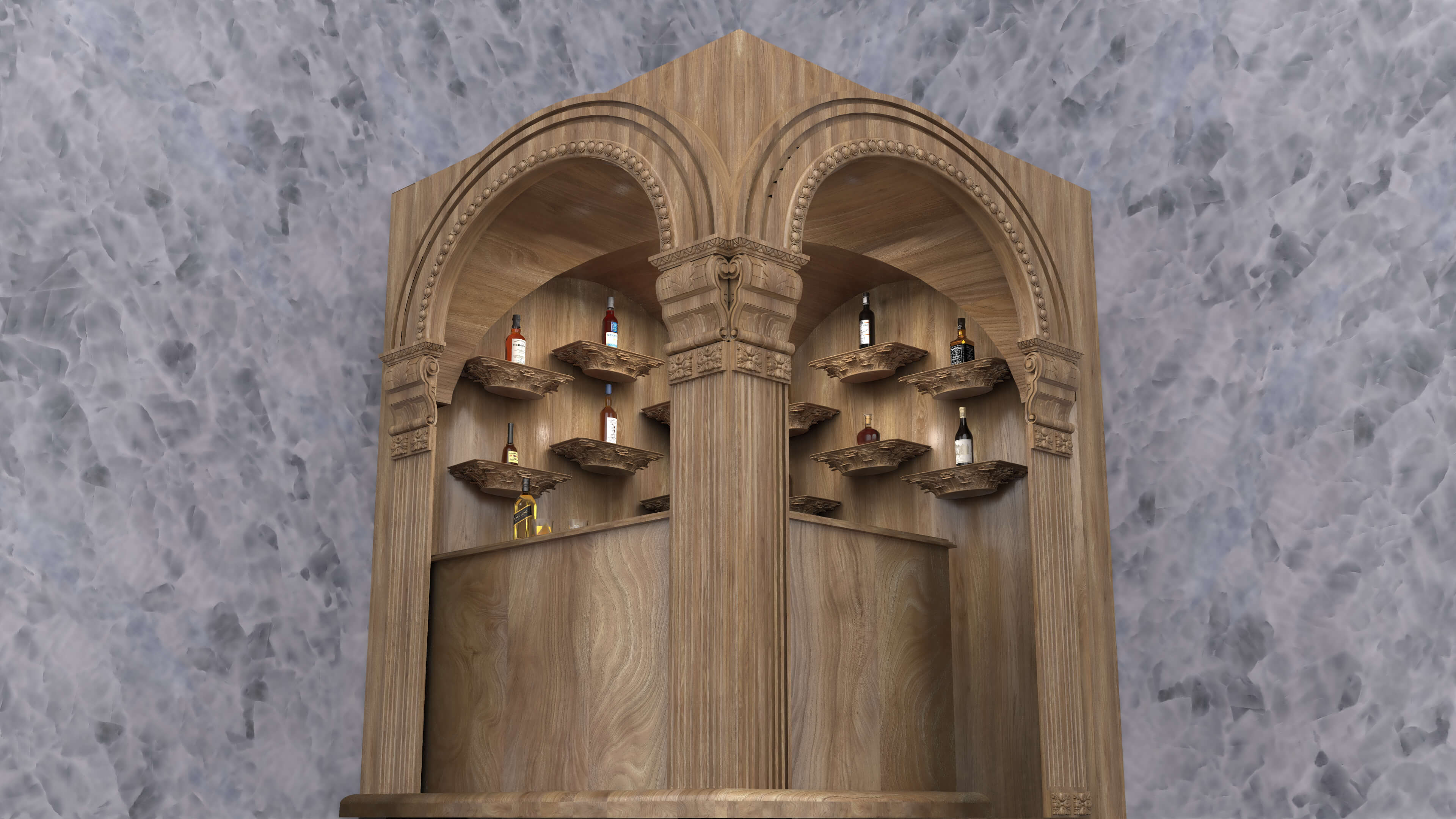 Home Corner Bar - 3D Model by Pictorer