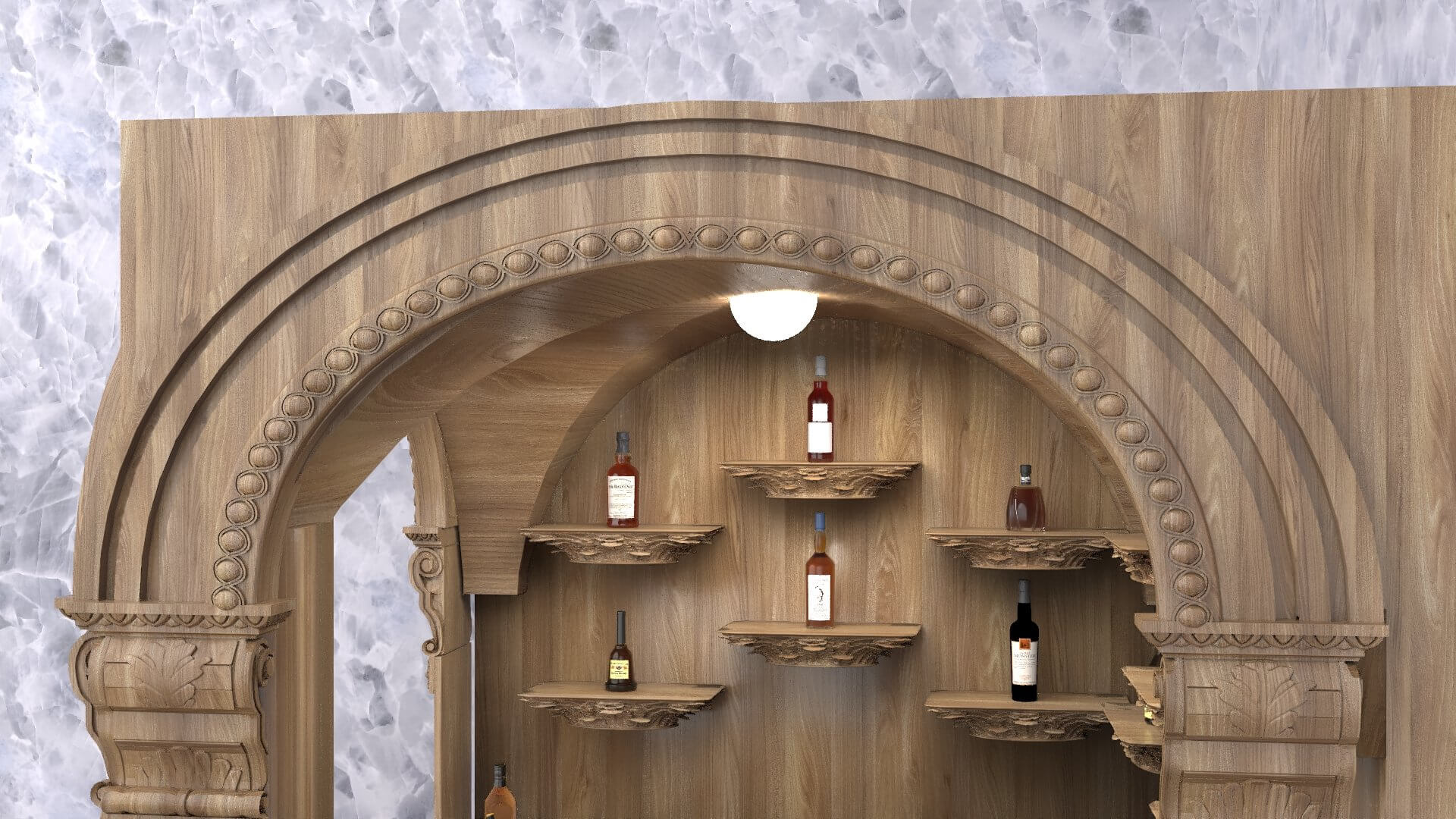 Home Corner Bar - 3D Model by Pictorer