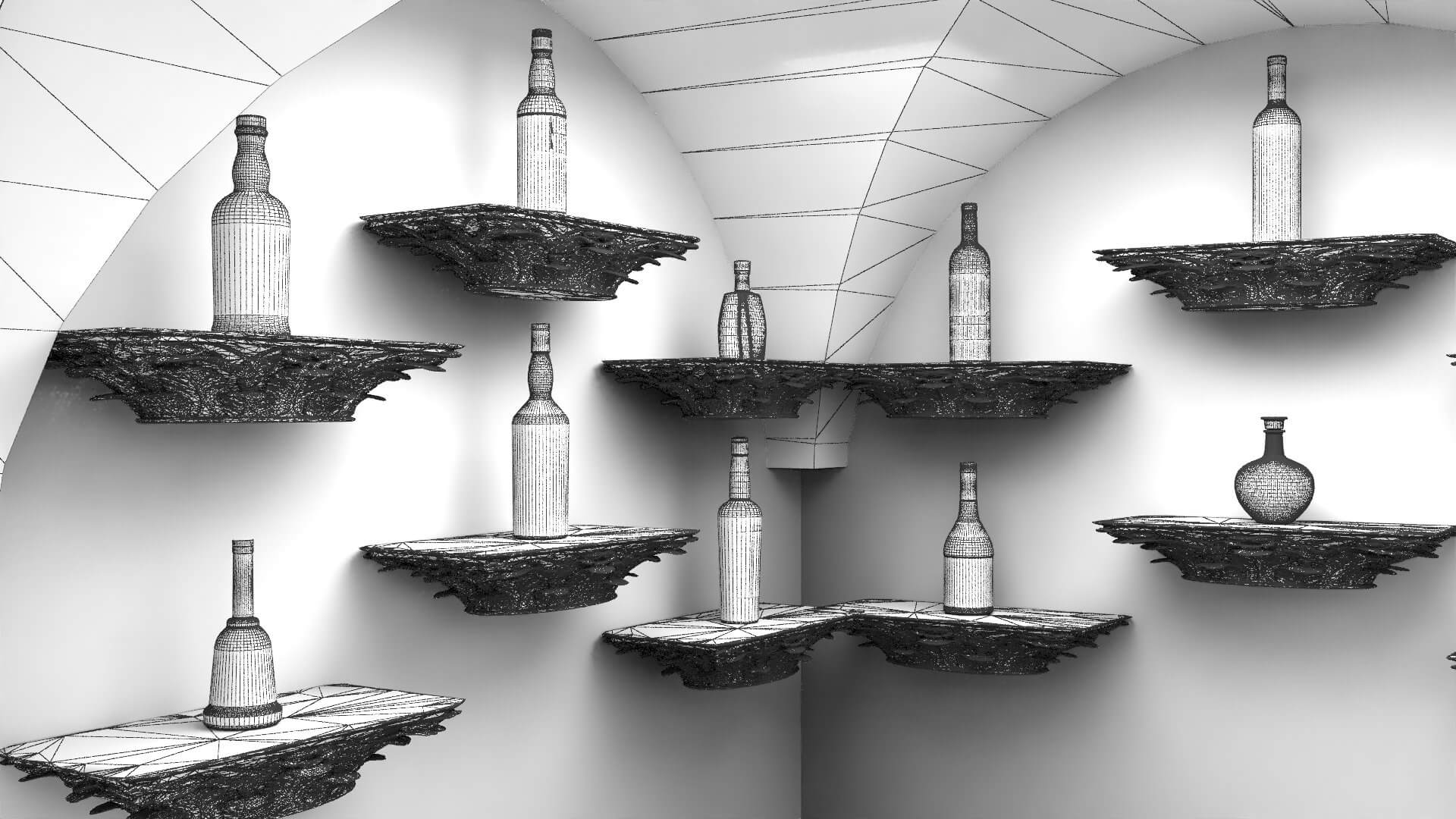 Home Corner Bar - 3D Model by Pictorer