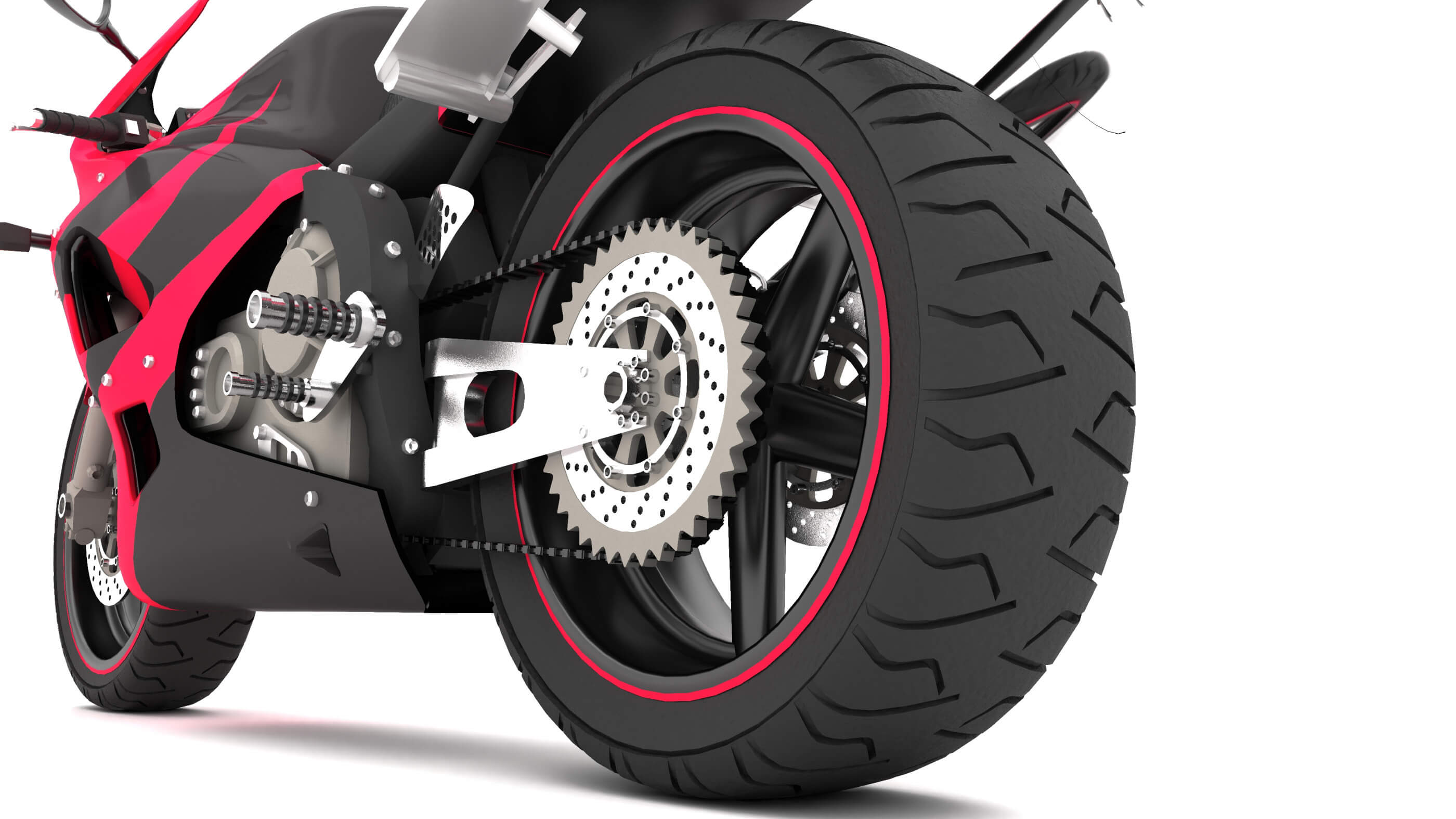 Honda CBR Motorbike 4K - 3D Model by Pictorer