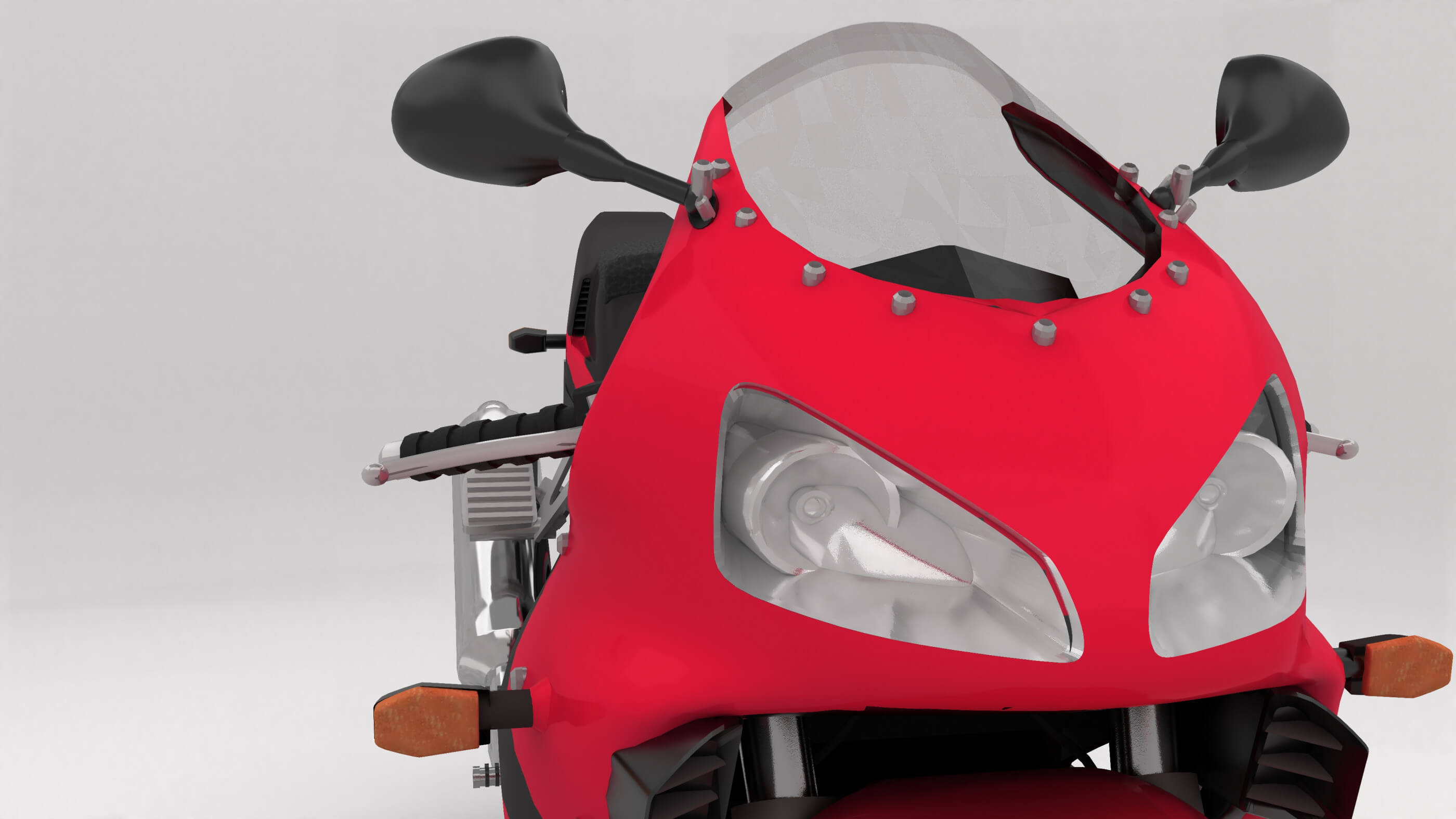Honda CBR Motorbike 4K - 3D Model by Pictorer