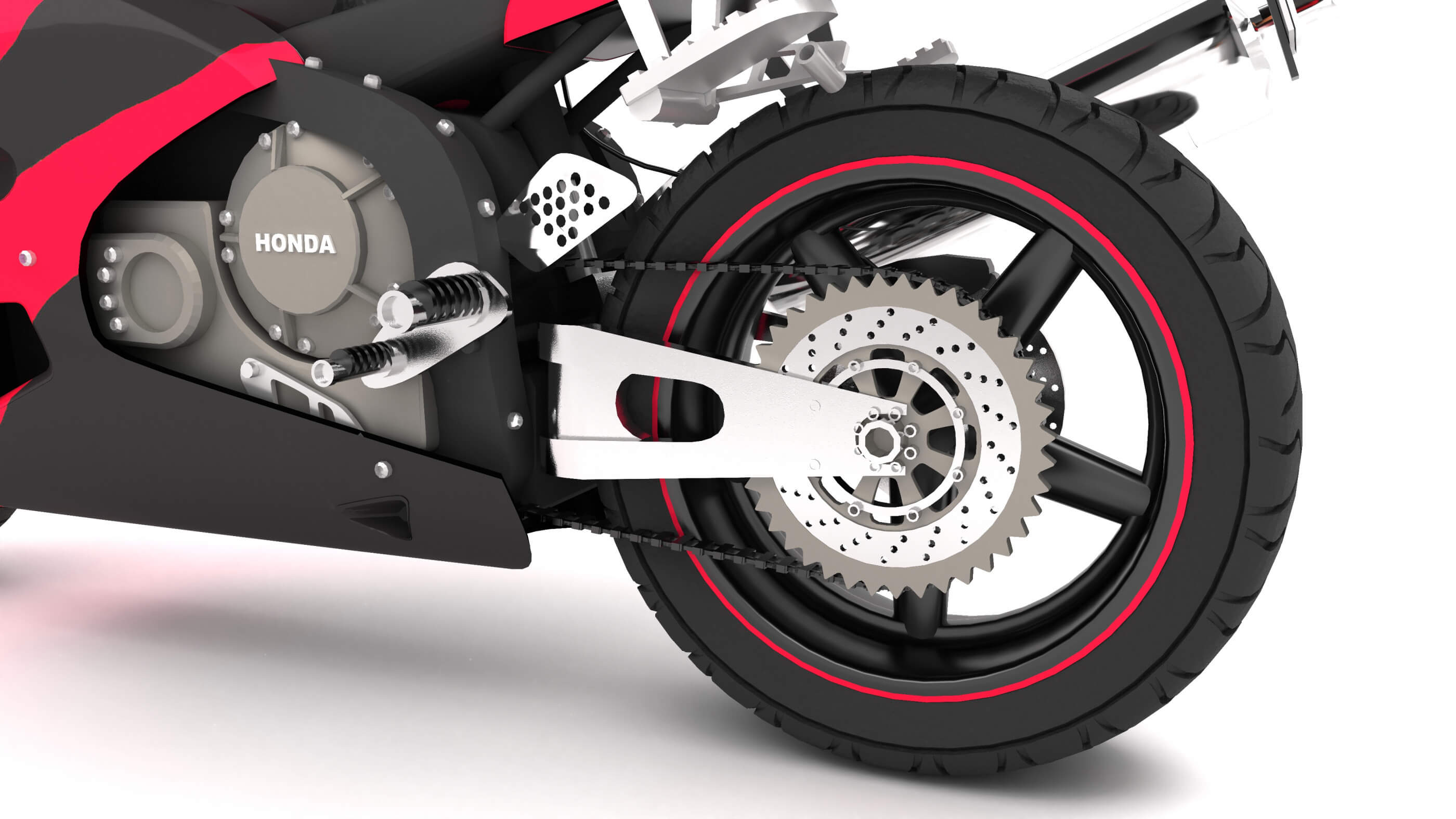 Honda CBR Motorbike 4K - 3D Model by Pictorer