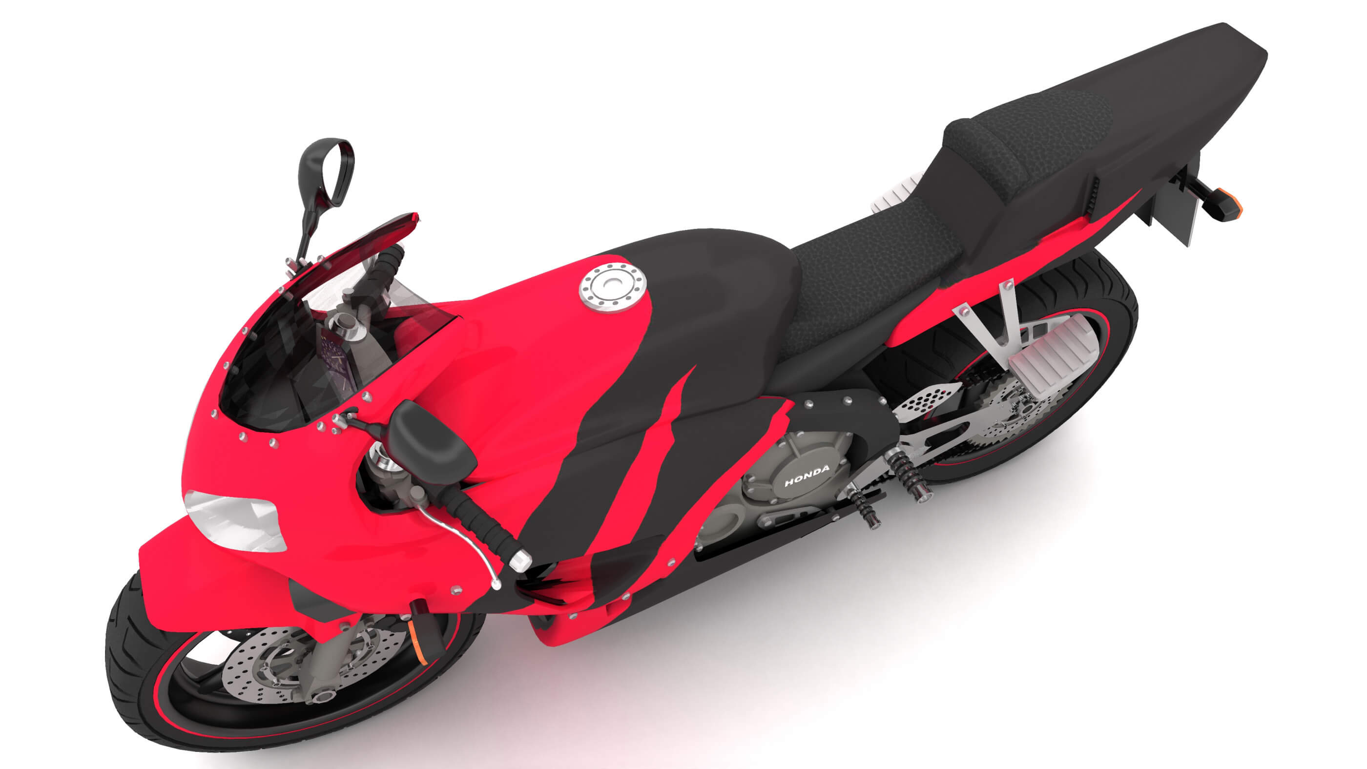 Honda CBR Motorbike 4K - 3D Model by Pictorer