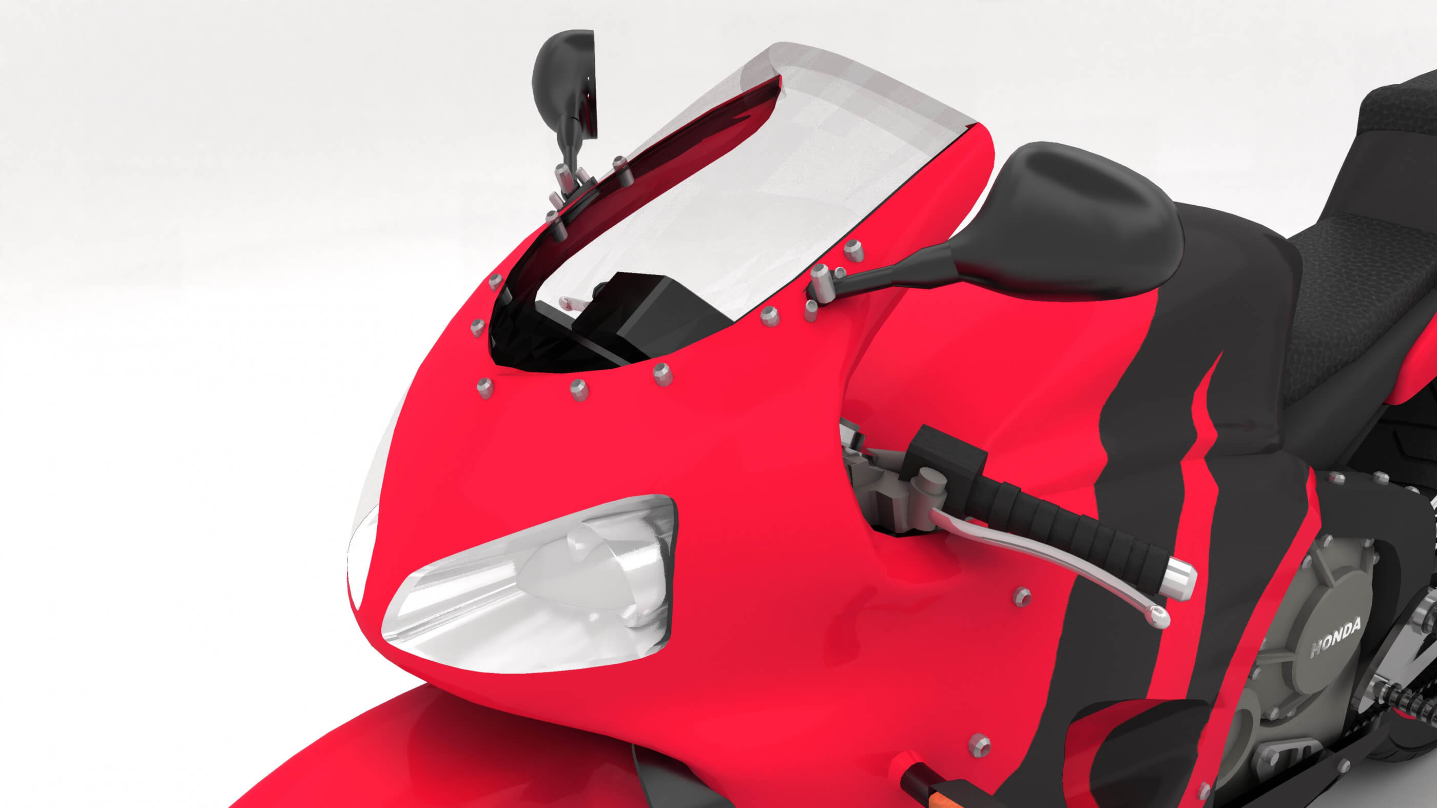 Honda CBR Motorbike 4K - 3D Model by Pictorer
